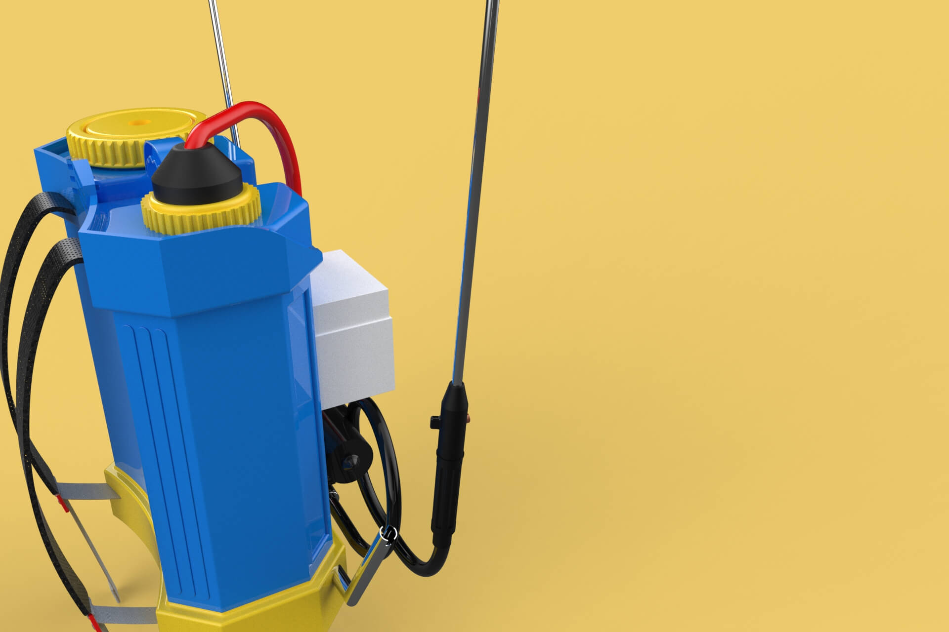 Electric Sprayer Knapsack Backpack Tank Pump Motor Battery - 3D Model ...