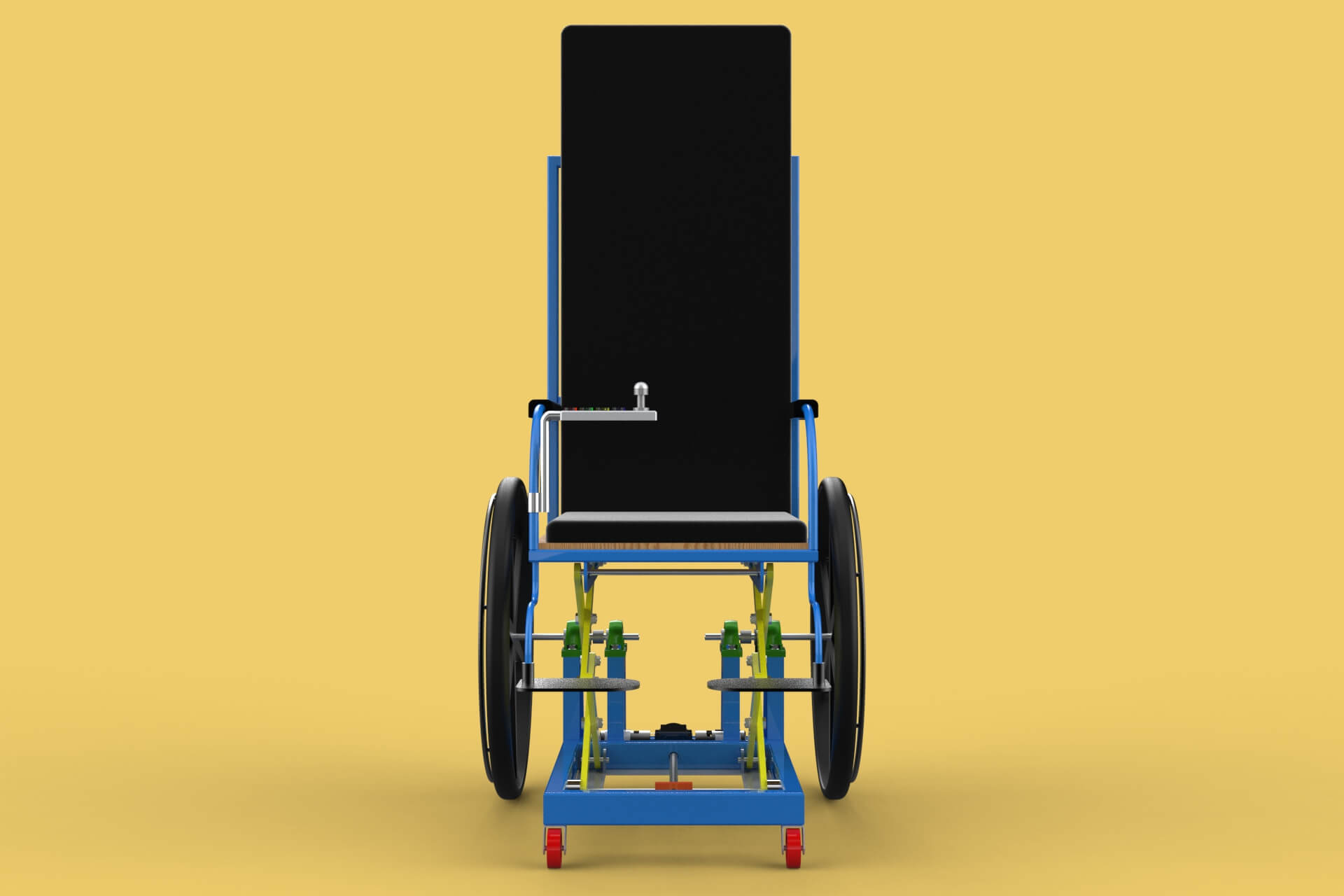 Elevating Power Electric Wheelchair Adjustable Height Stand - 3D Model ...