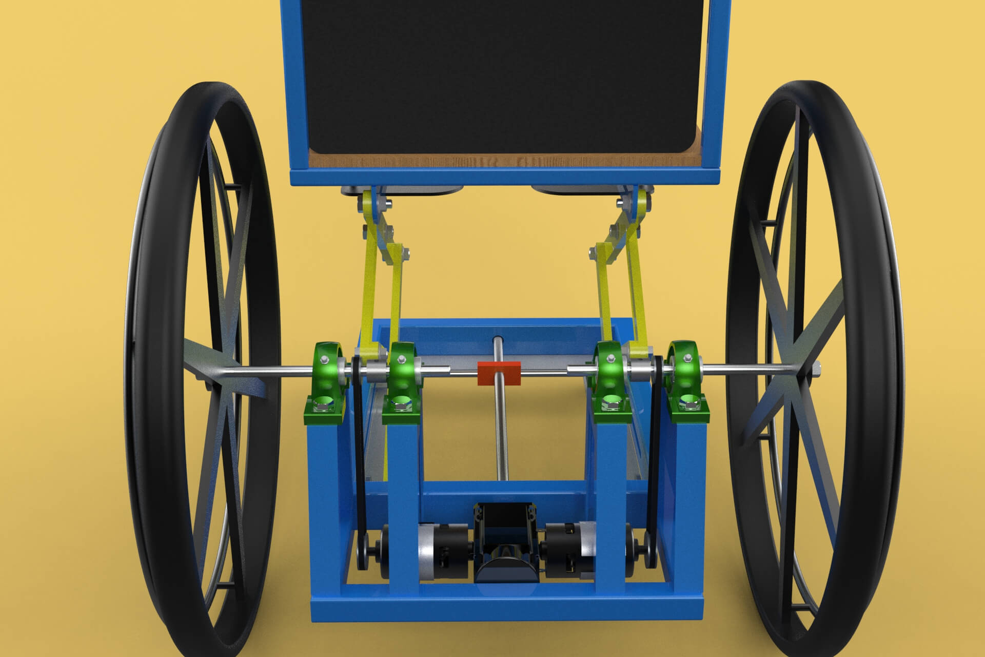 Elevating Power Electric Wheelchair Adjustable Height Stand - 3D Model ...