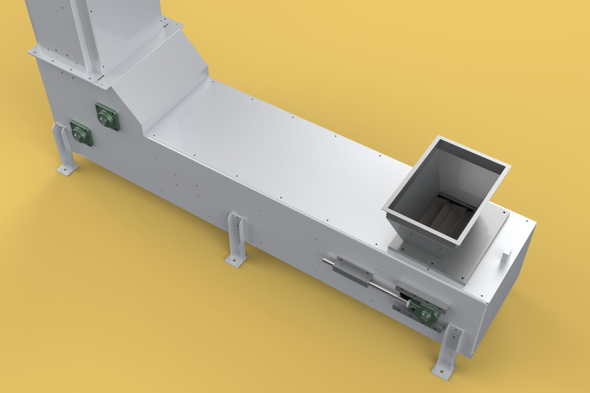 Elevator Z Bucket Chain Conveyor Lift Vertical - 3D Model by surf3d