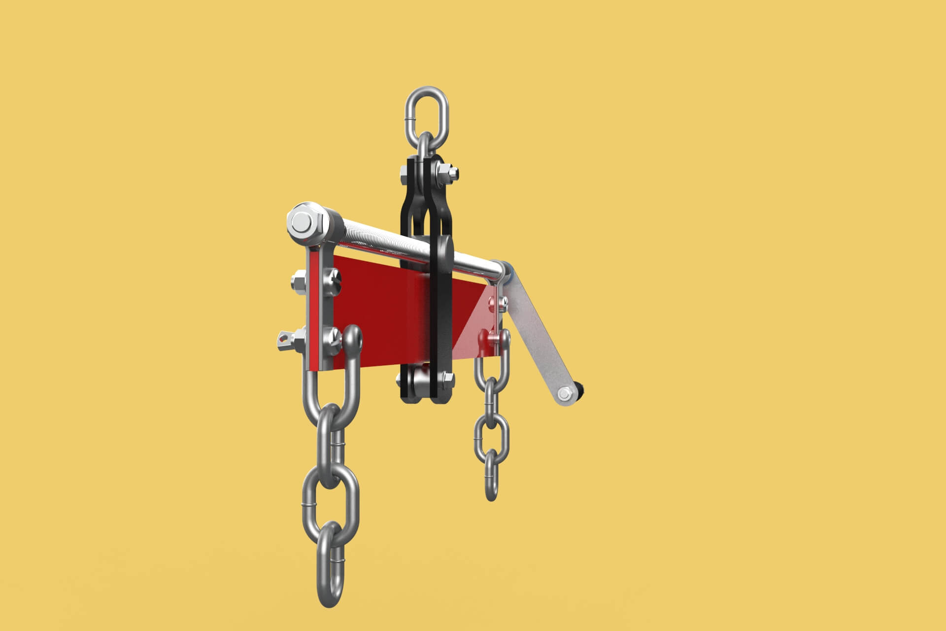 Engine Hoist Lift Crane Balancer Engine Load Leveler Chains - 3D Model ...