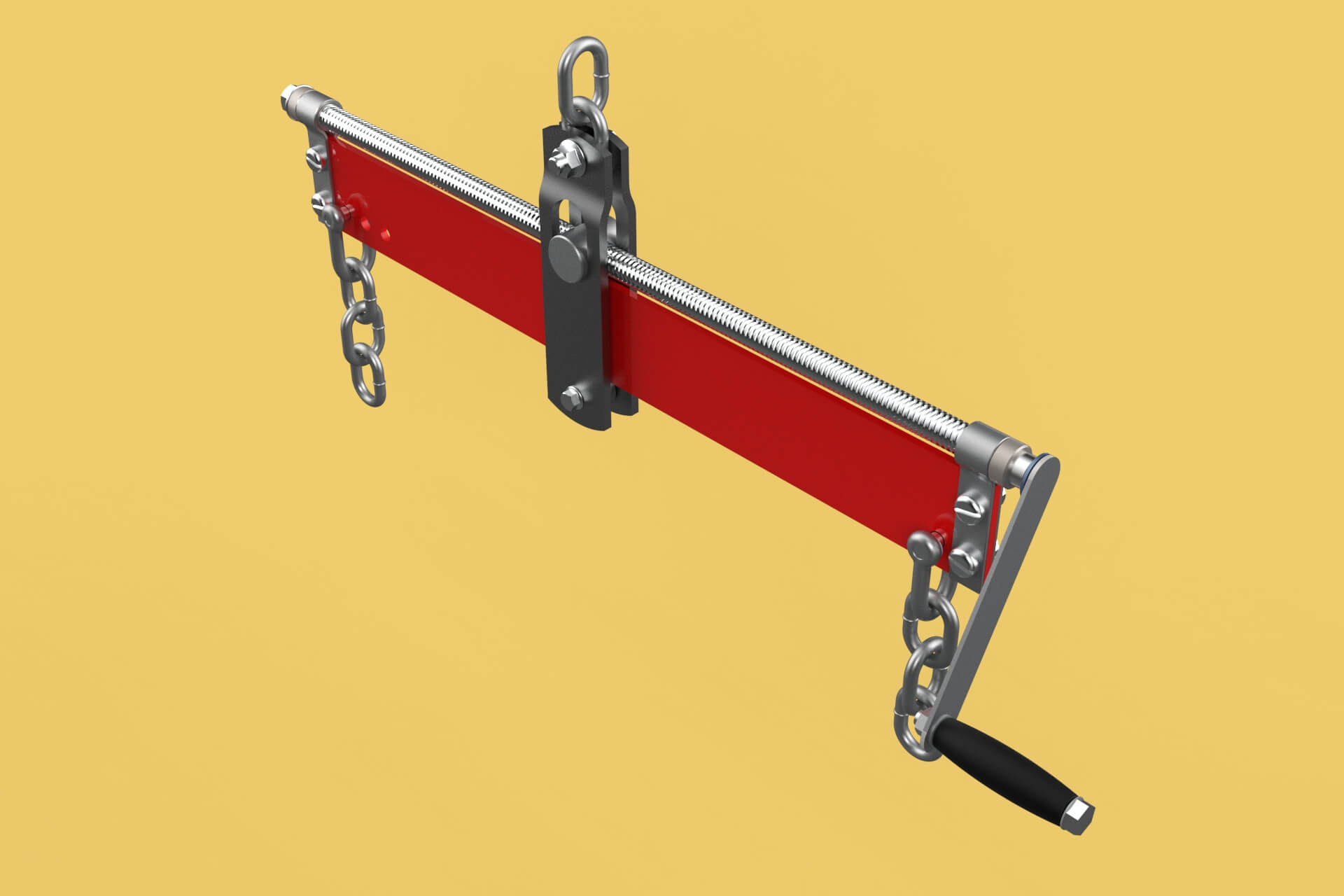 Engine Hoist Lift Crane Balancer Engine Load Leveler Chains - 3D Model ...