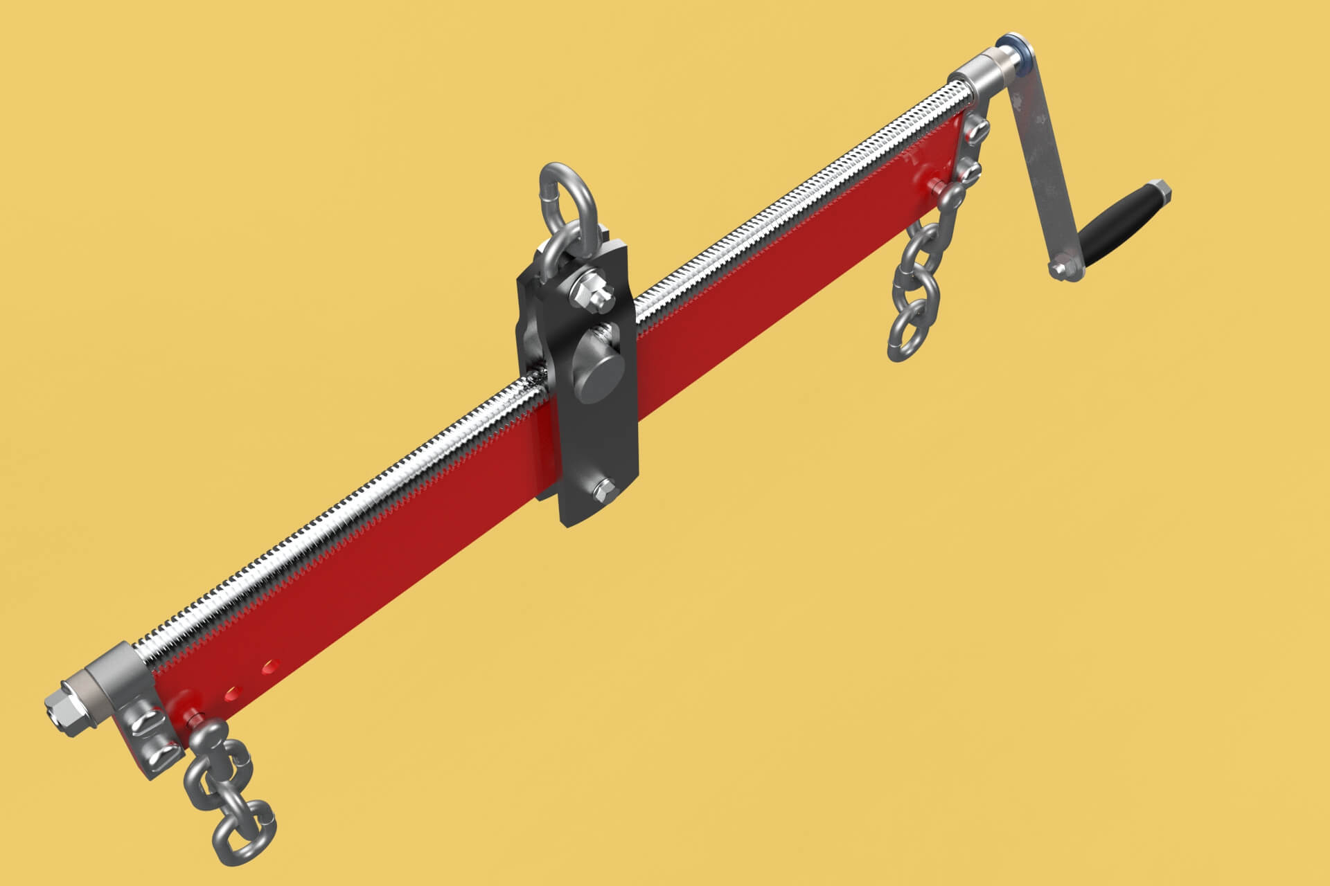 Engine Hoist Lift Crane Balancer Engine Load Leveler Chains - 3D Model ...