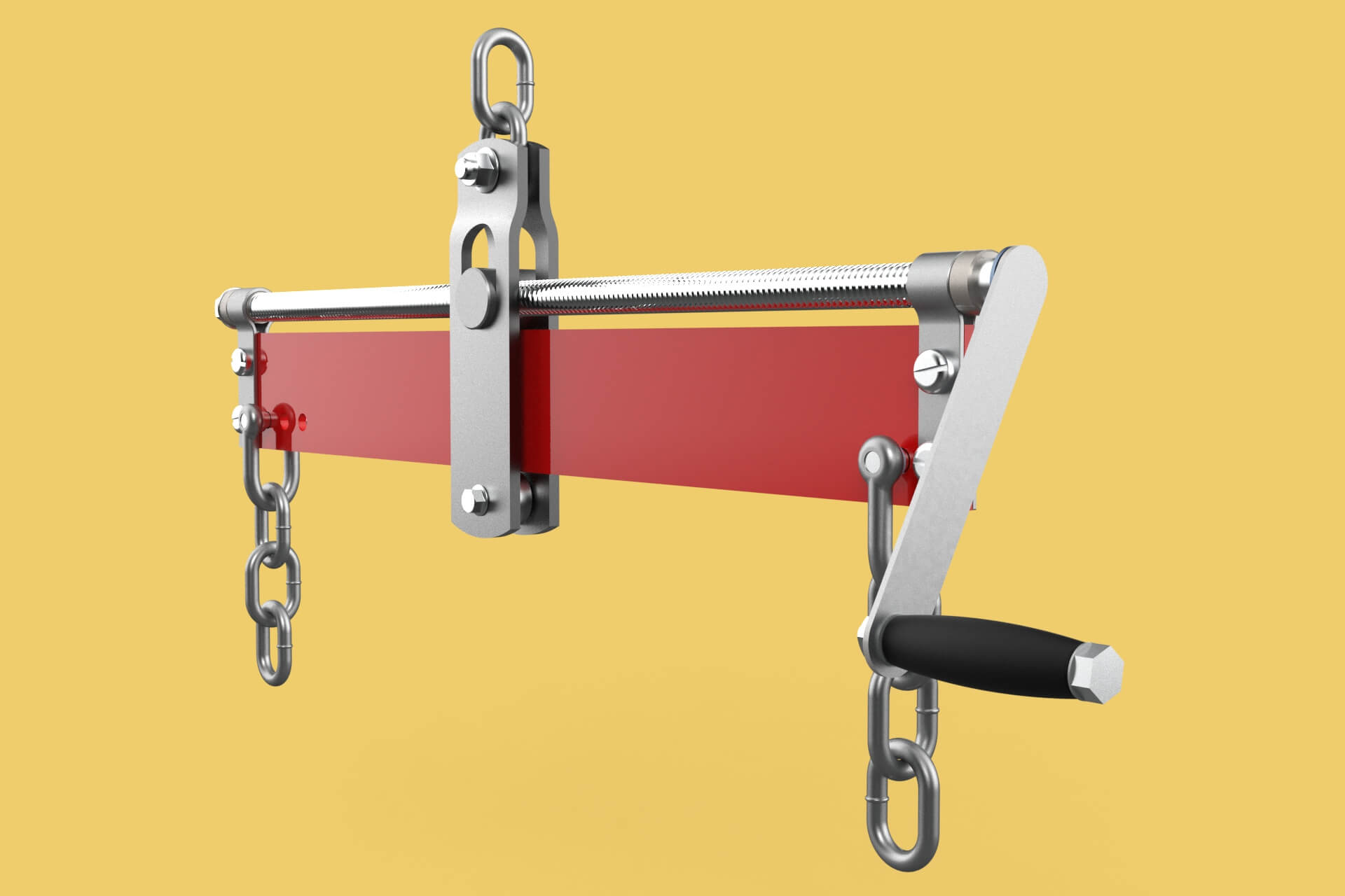 Engine Hoist Lift Crane Balancer Engine Load Leveler Chains - 3D Model ...