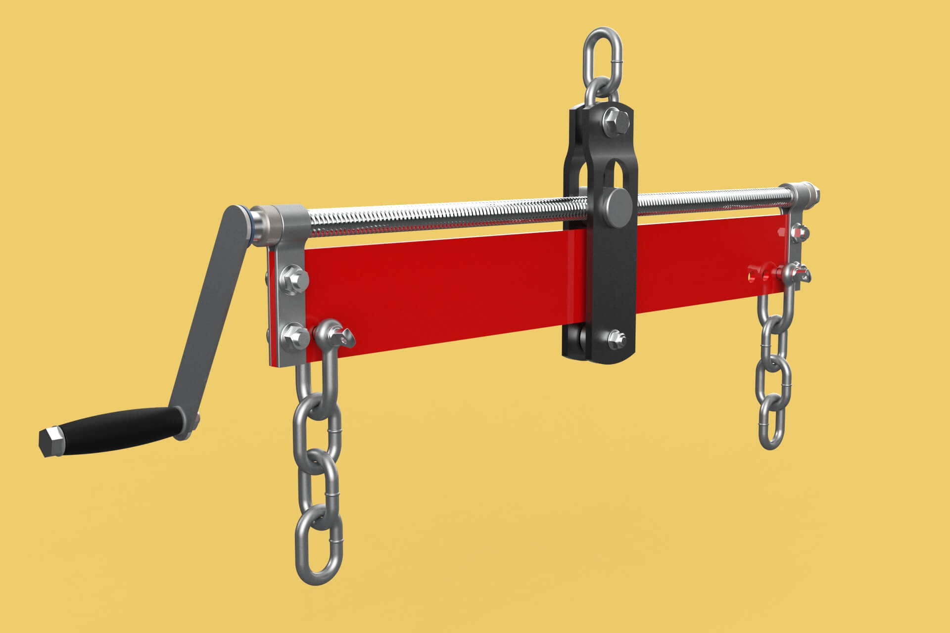 Engine Hoist Lift Crane Balancer Engine Load Leveler Chains - 3D Model ...