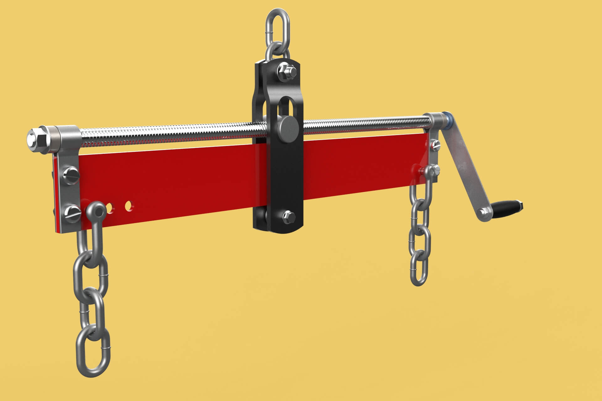 Engine Hoist Lift Crane Balancer Engine Load Leveler Chains - 3D Model ...