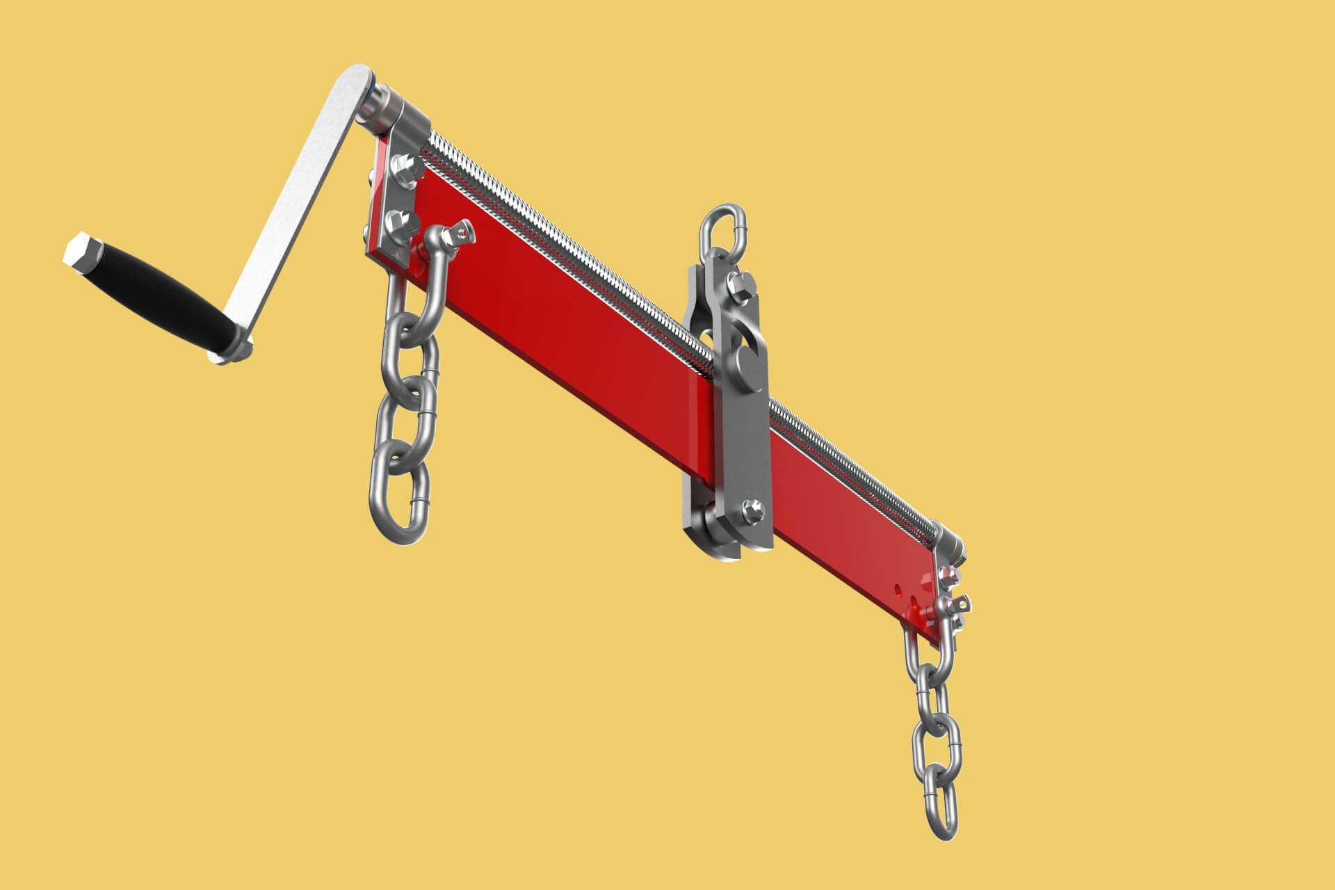 Engine Hoist Lift Crane Balancer Engine Load Leveler Chains - 3D Model ...