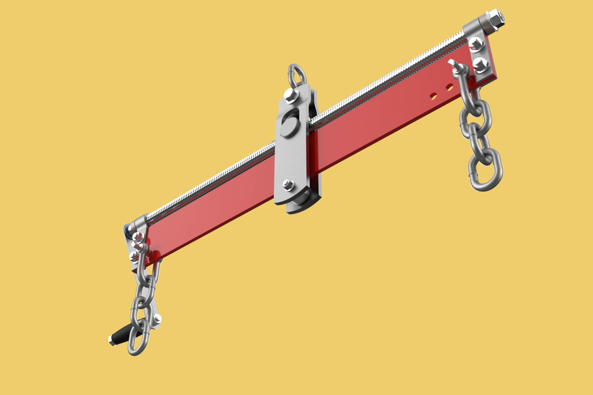 Engine Hoist Lift Crane Balancer Engine Load Leveler Chains - 3D Model ...