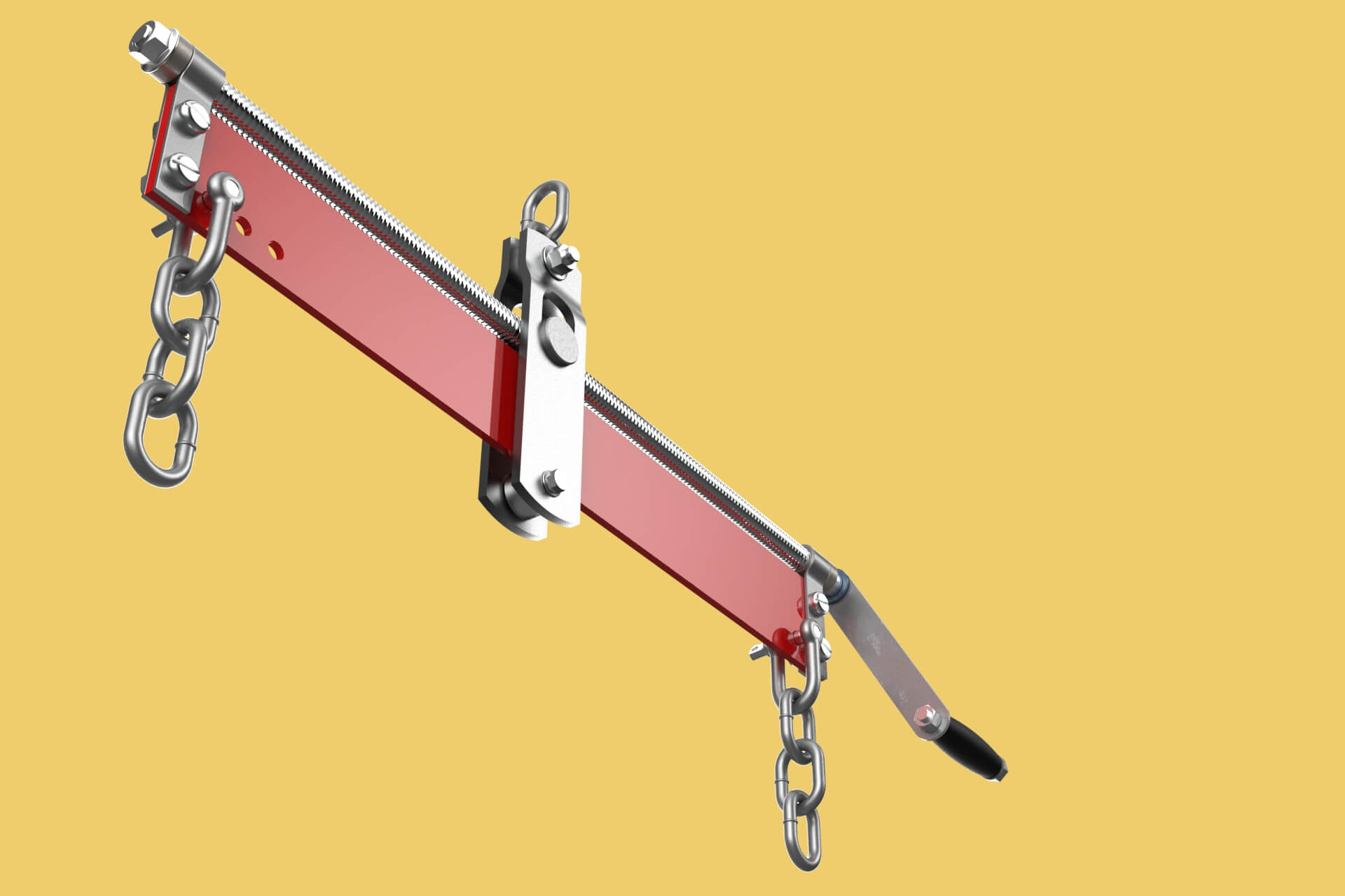 Engine Hoist Lift Crane Balancer Engine Load Leveler Chains - 3D Model ...