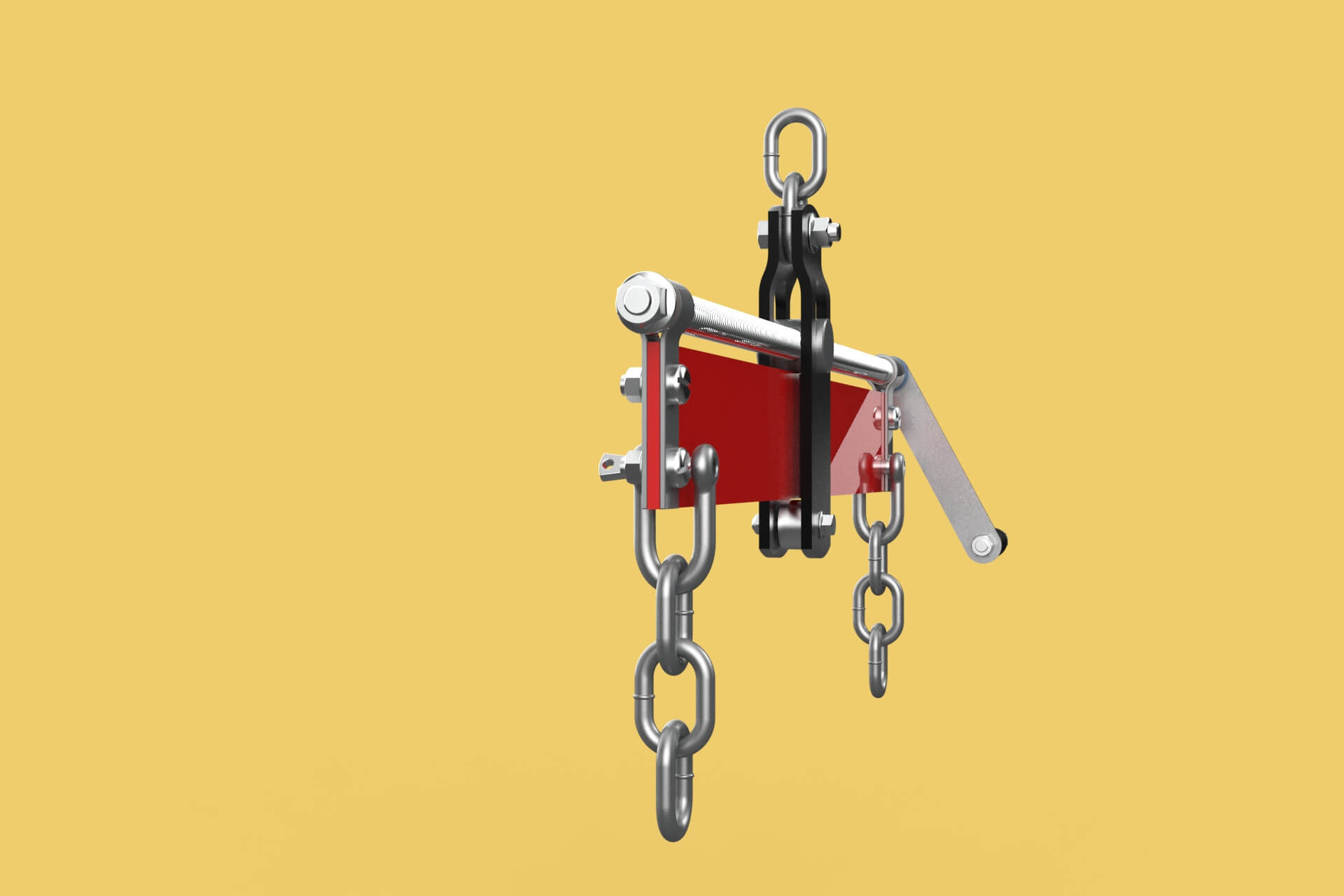 Engine Hoist Lift Crane Balancer Engine Load Leveler Chains - 3D Model ...