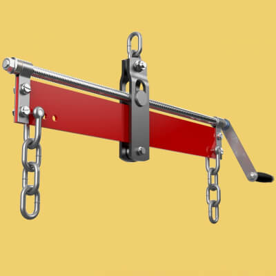 Engine Hoist Lift Crane Balancer Engine Load Leveler Chains - 3D Model ...