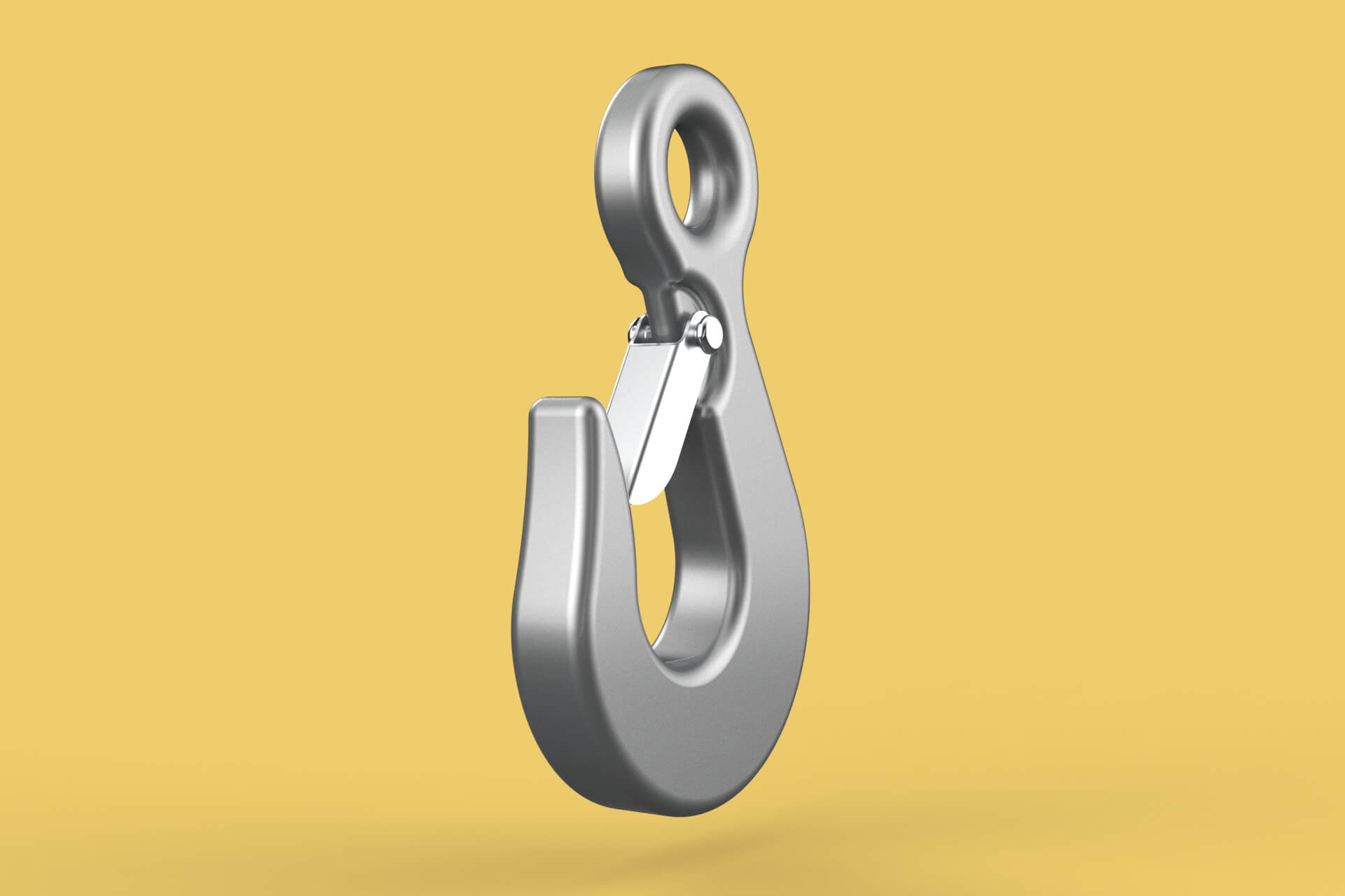 Eye Hook Forged Single Lifting Crane Ton Hooks Hoist Winch - 3D Model ...