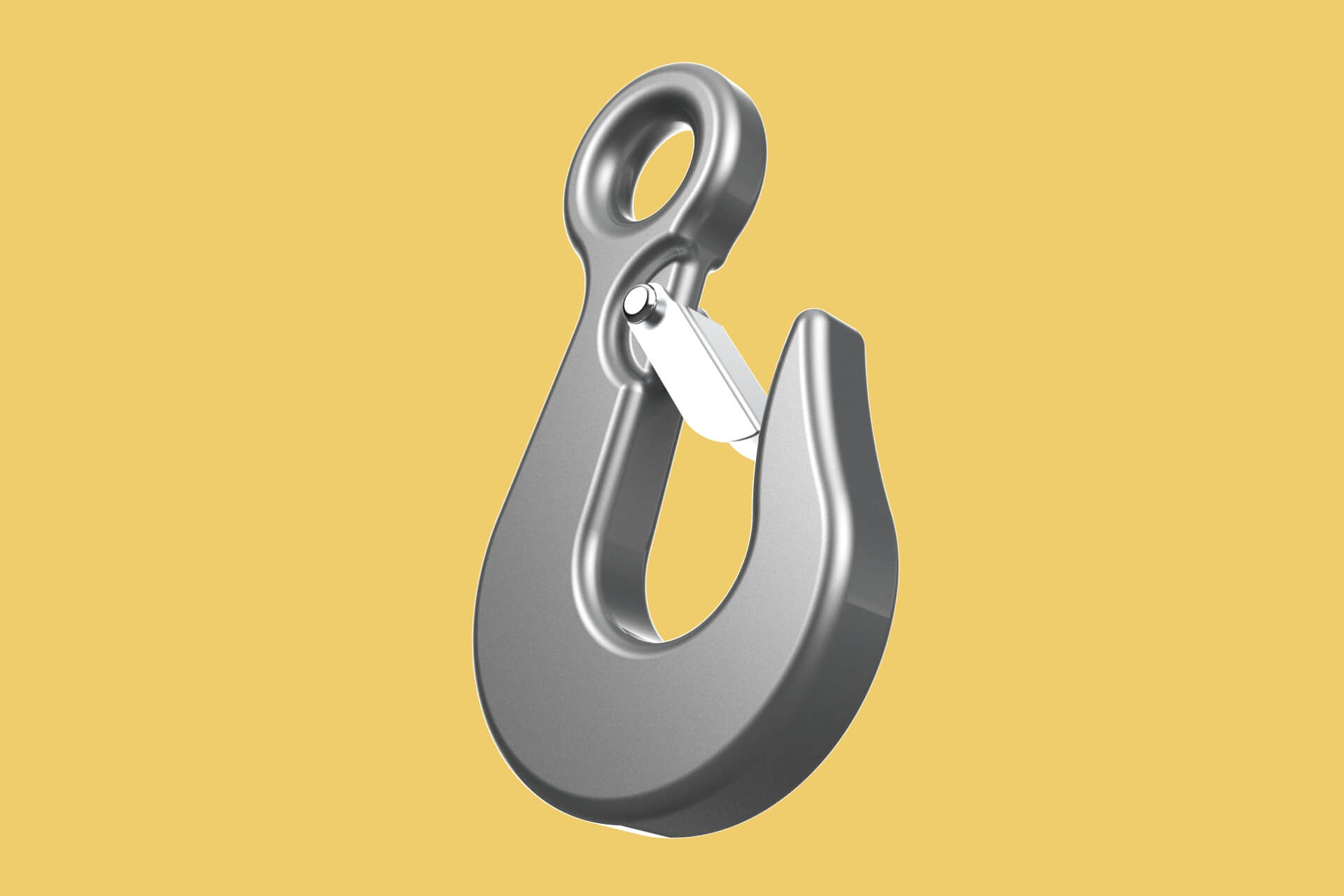 Eye Hook Forged Single Lifting Crane Ton Hooks Hoist Winch - 3D Model ...