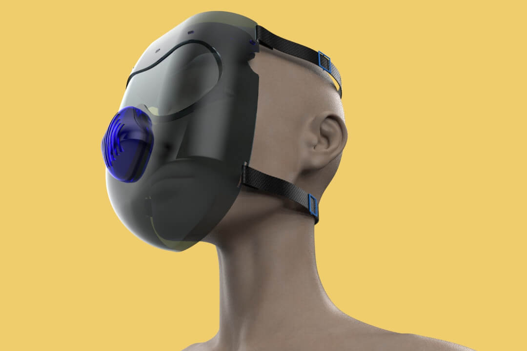 Face Shield & Mask - 3D Model by surf3d