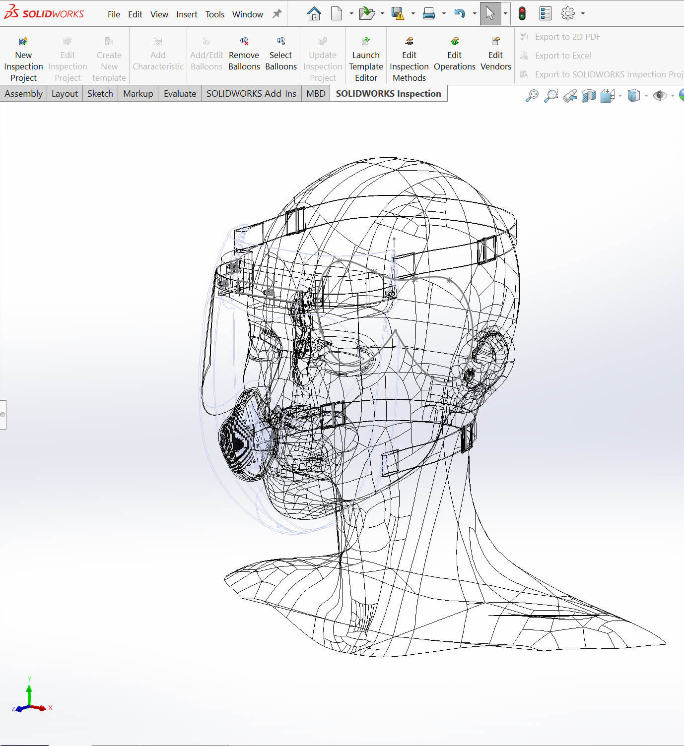 Face Shield & Mask - 3D Model by surf3d