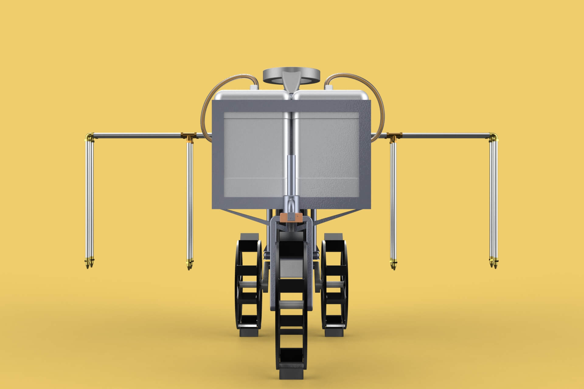 Farm Sprayer Autonomous Unmanned Robot Field Tractor Land - 3D Model by ...