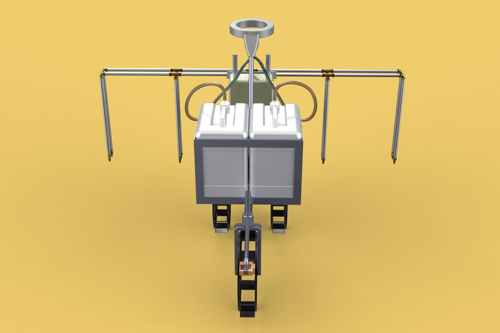 Farm Sprayer Autonomous Unmanned Robot Field Tractor Land - 3D Model by ...