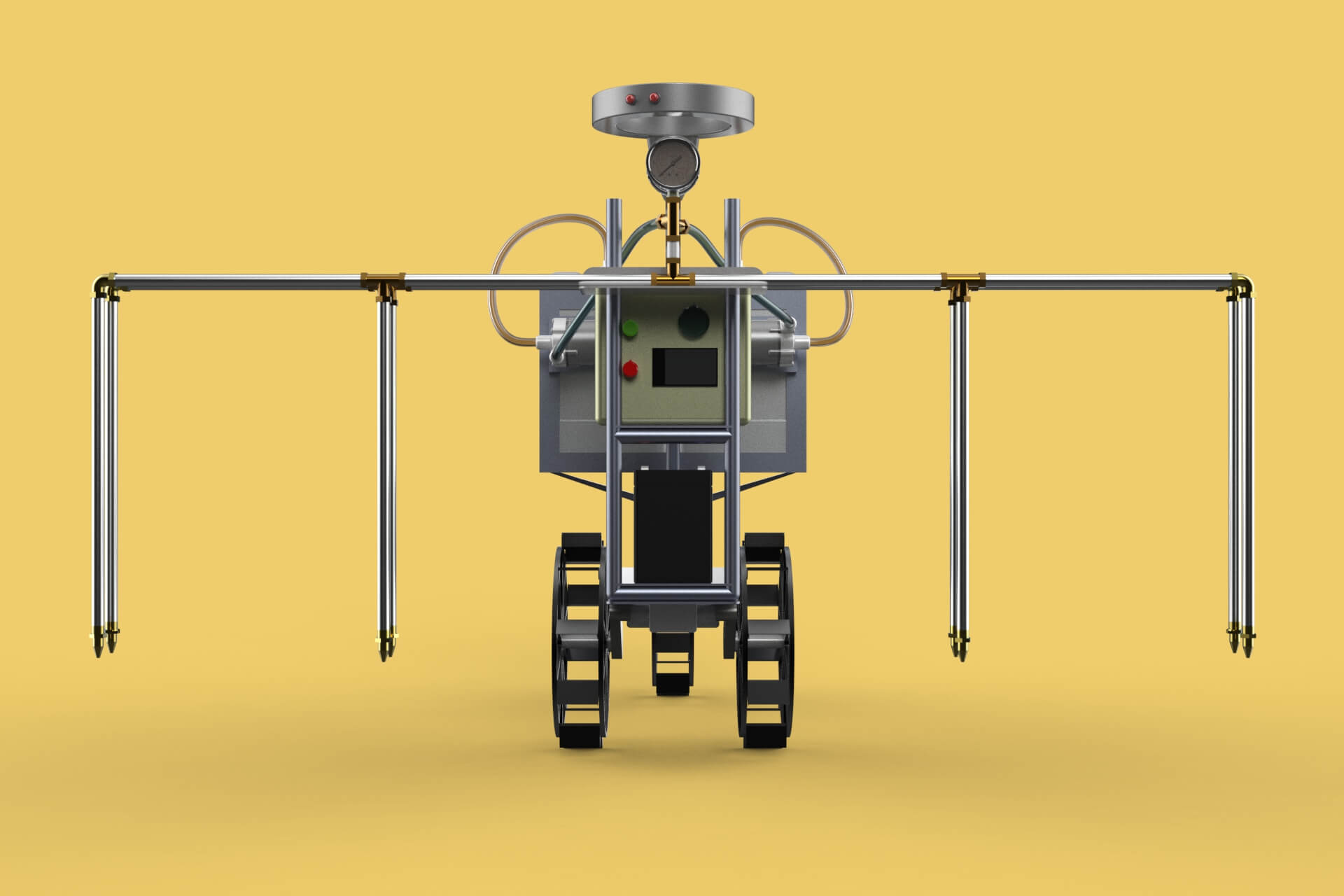 Farm Sprayer Autonomous Unmanned Robot Field Tractor Land - 3D Model by ...