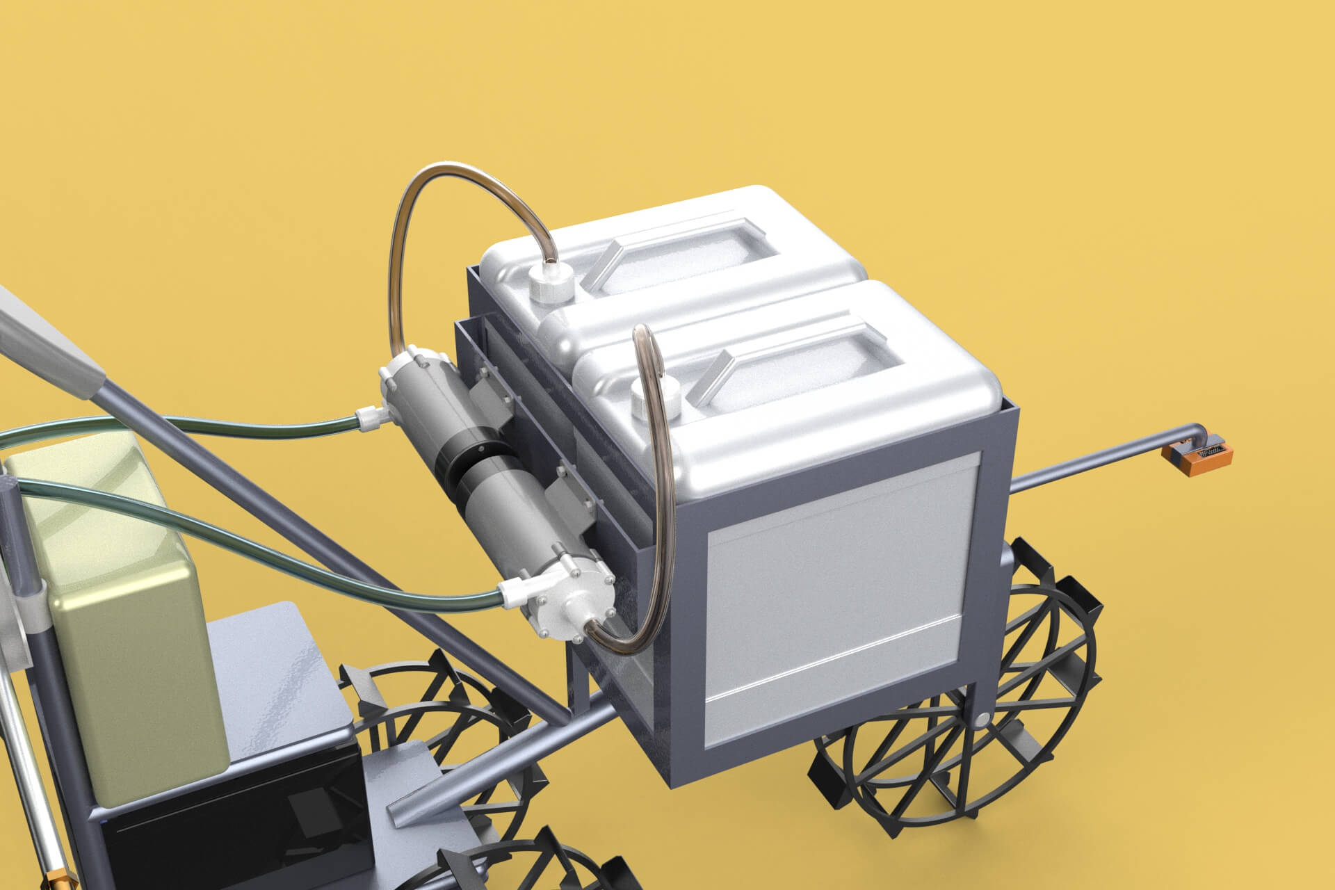 Farm Sprayer Autonomous Unmanned Robot Field Tractor Land - 3D Model by ...