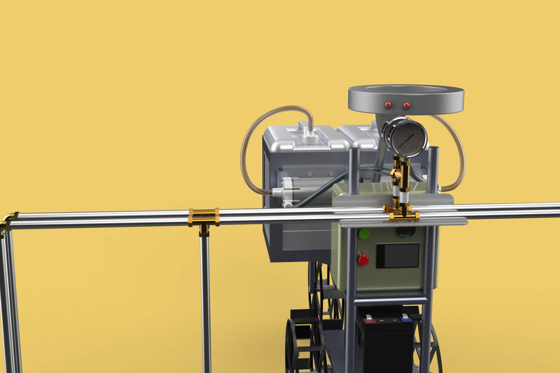 Farm Sprayer Autonomous Unmanned Robot Field Tractor Land - 3D Model by ...