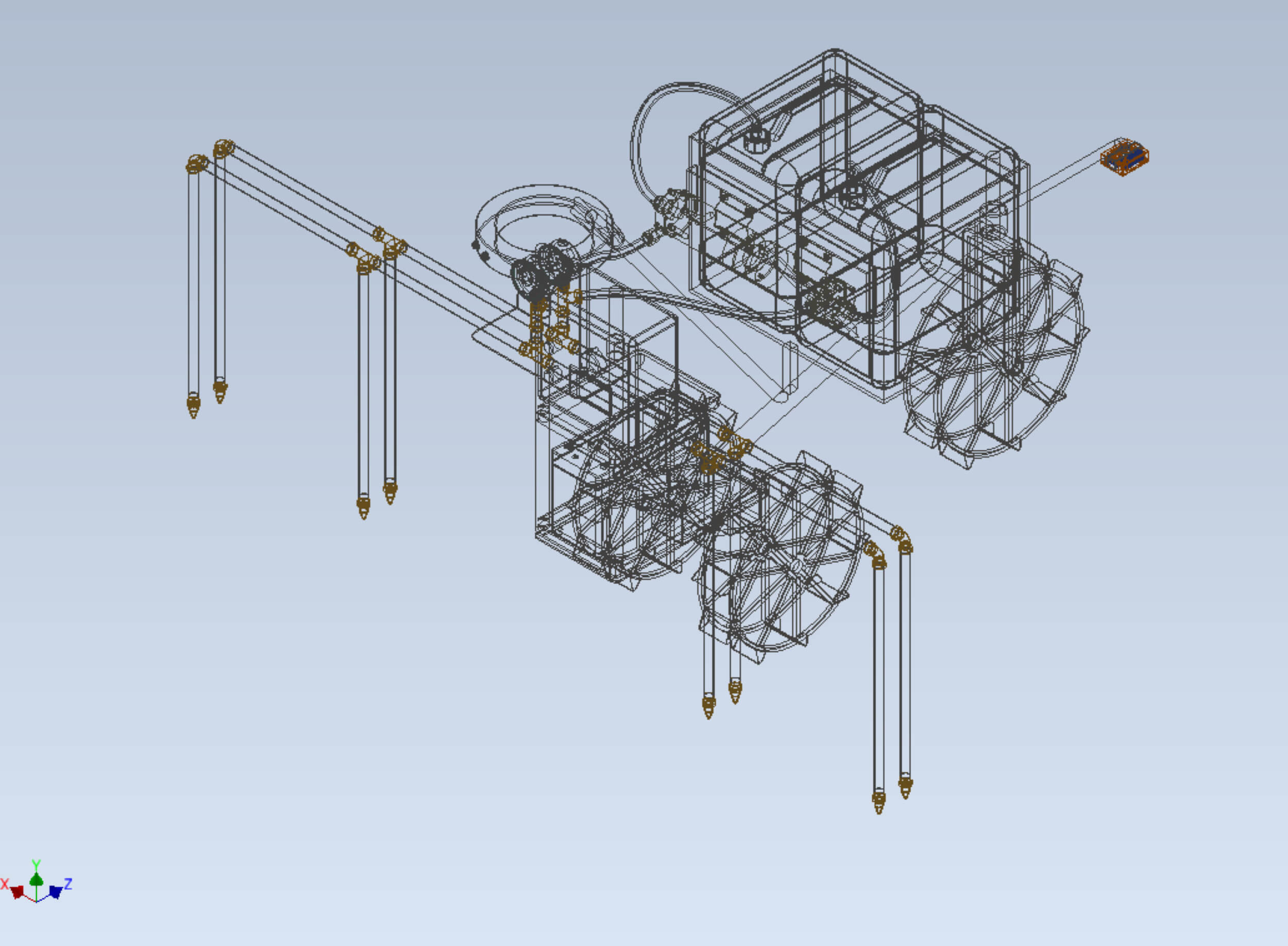 Farm Sprayer Autonomous Unmanned Robot Field Tractor Land - 3D Model by ...