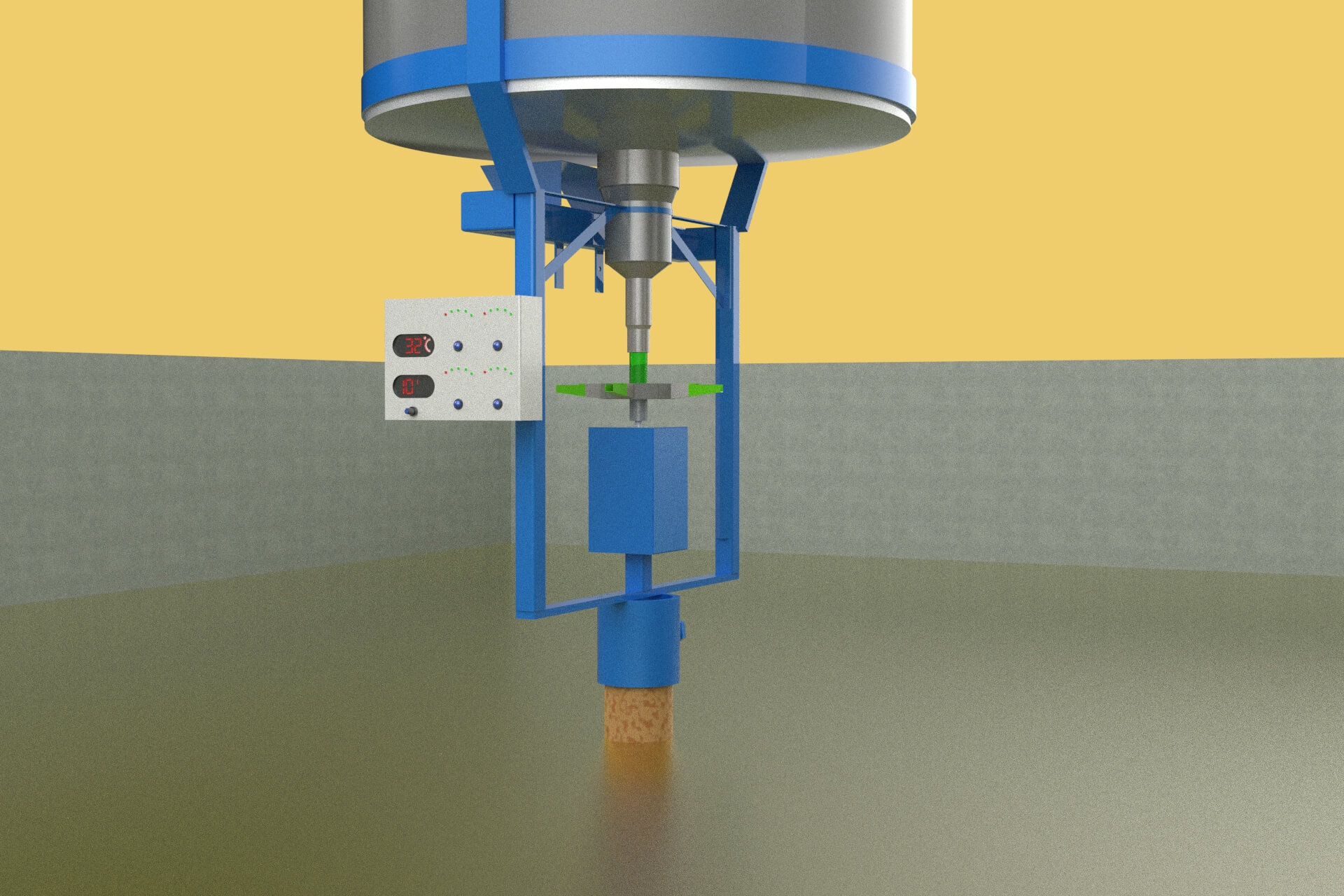 Fish Feeder Centrifugal Spreader Rotary Automatic - 3D Model by surf3d