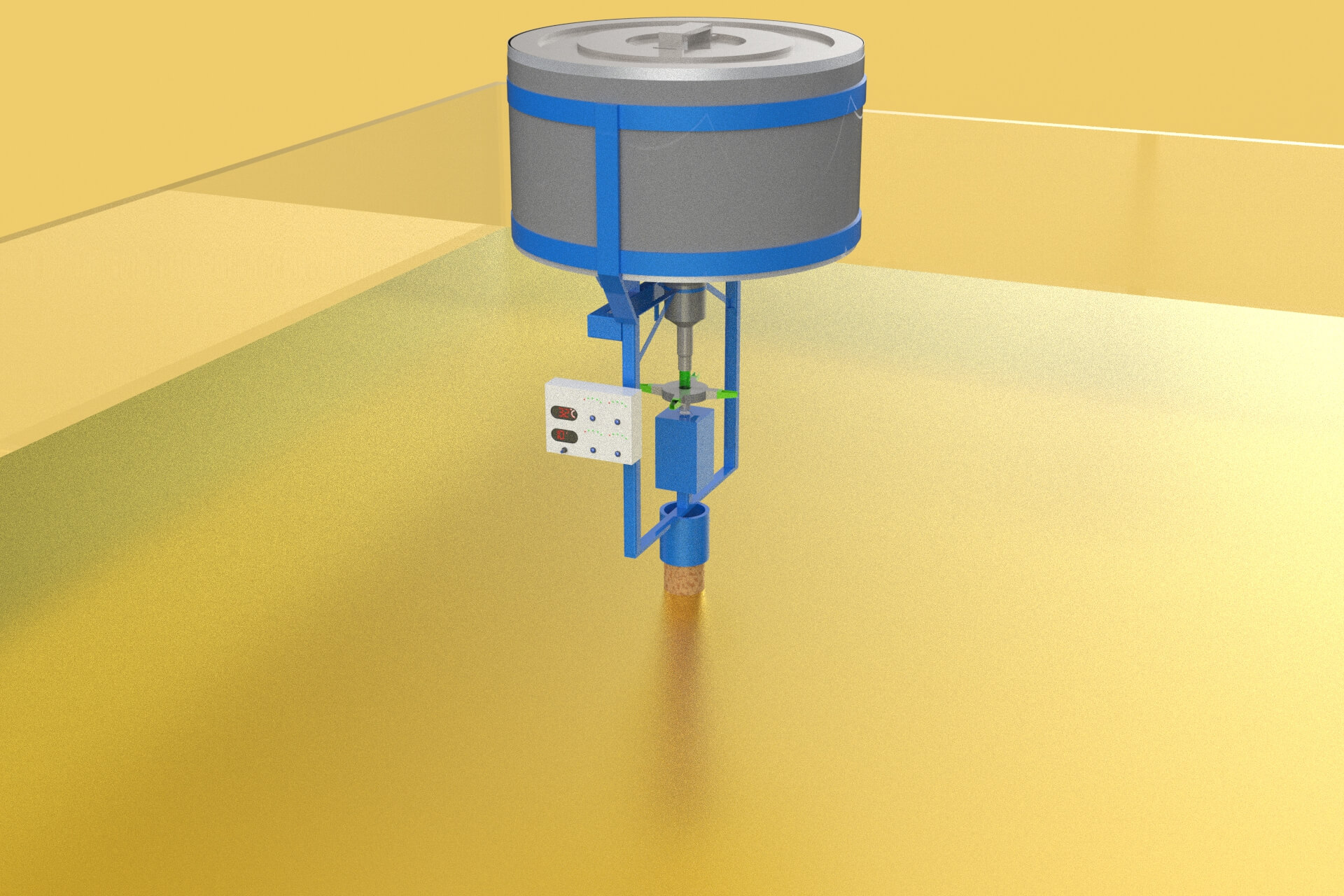 Fish Feeder Centrifugal Spreader Rotary Automatic - 3D Model by surf3d