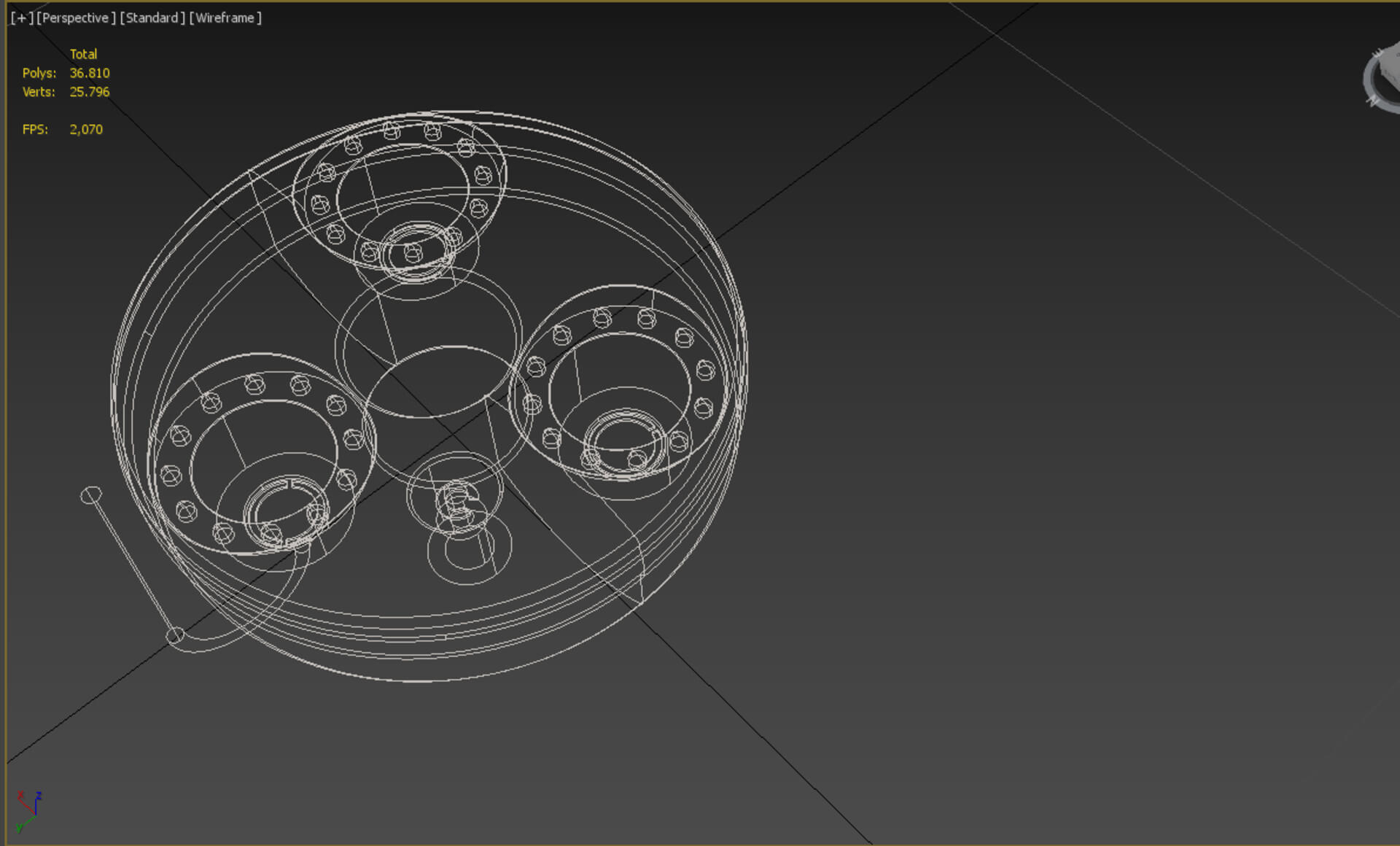 Floating Mist Maker Ultrasonic Humidifier Fog Bubbling - 3D Model by surf3d