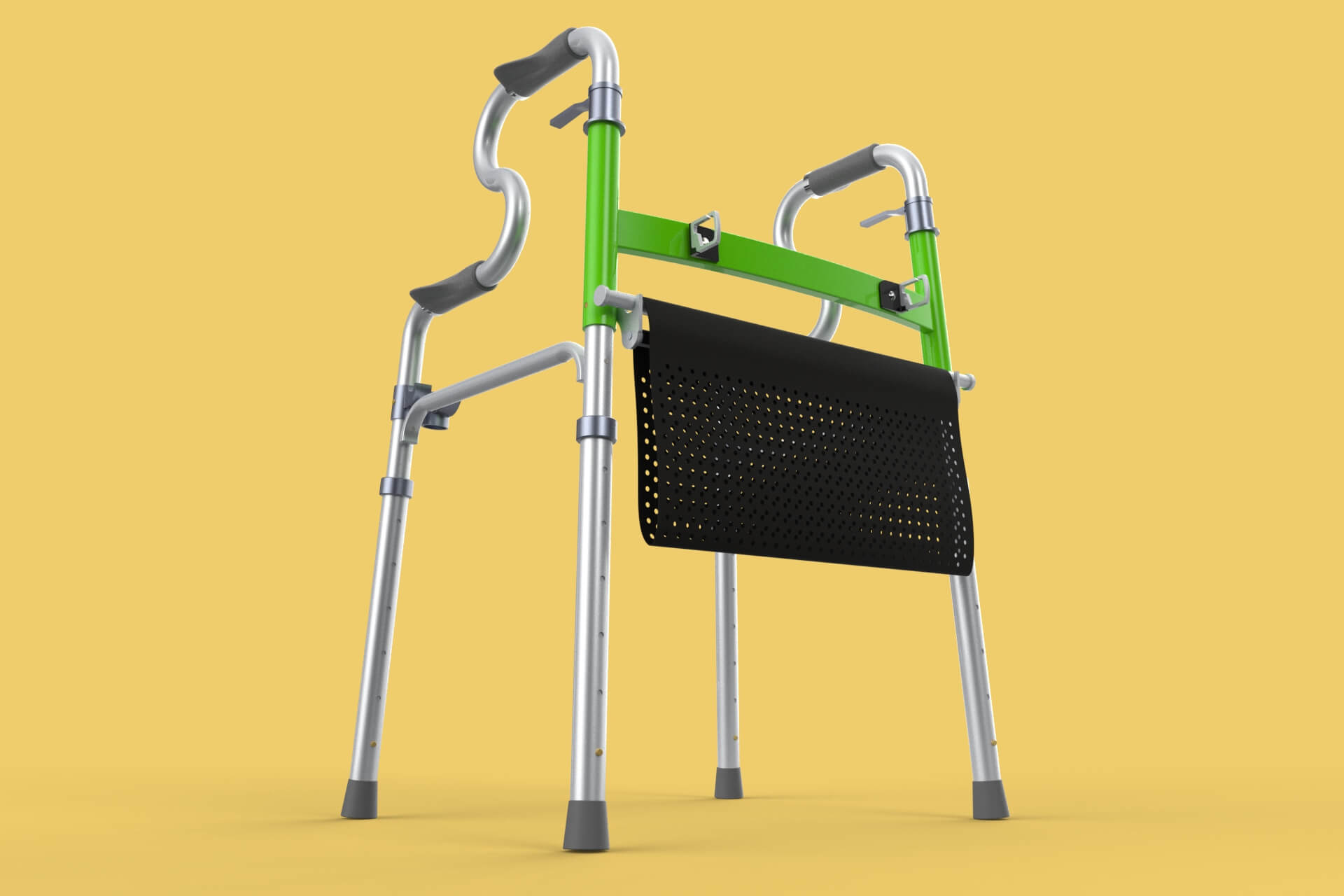 Folding Walker Seat Foldable Walking Frame Chair Stand Aids - 3D Model ...