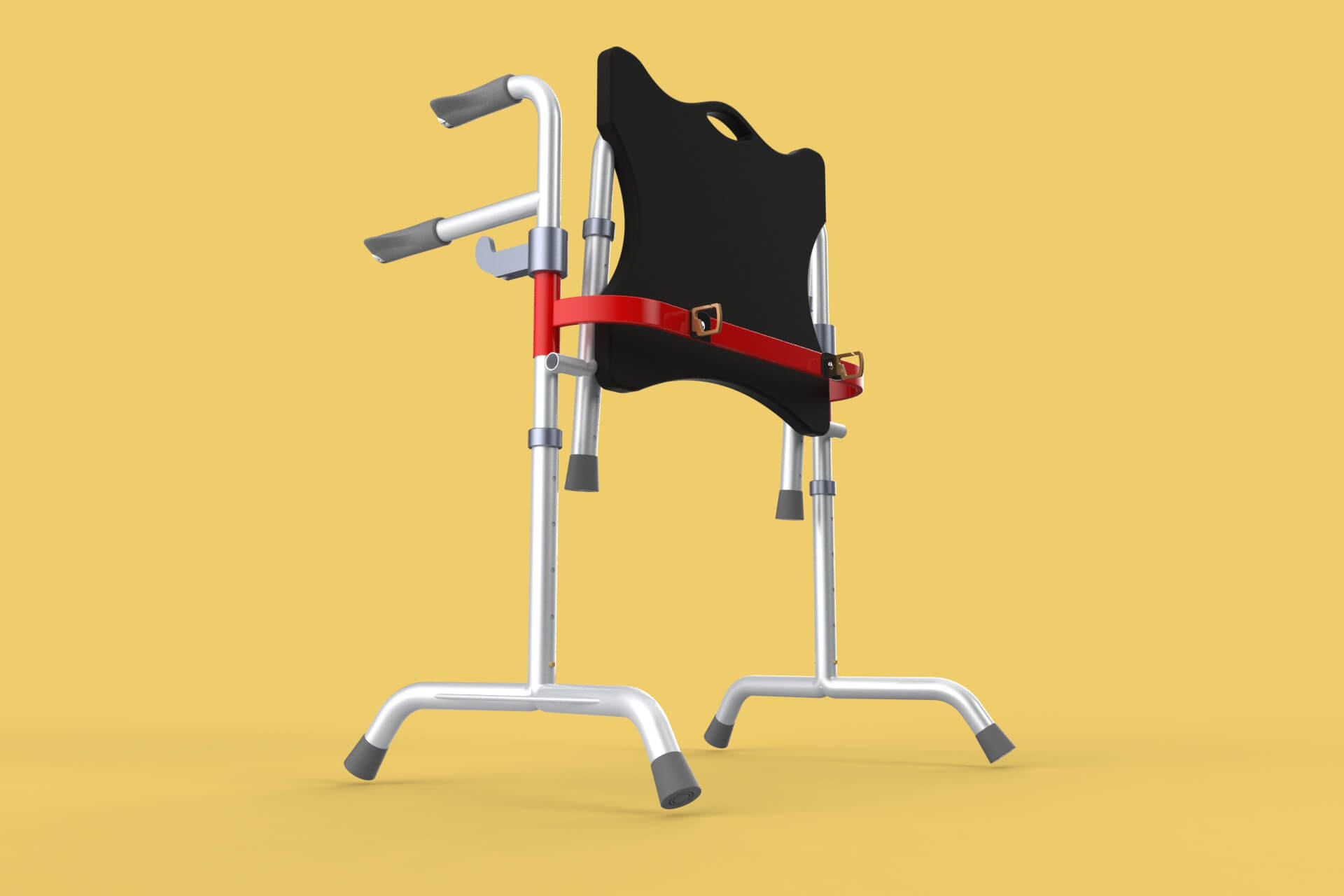 Folding Walking Frame Seat Foldable Walker Chair Stand Aids - 3D Model ...