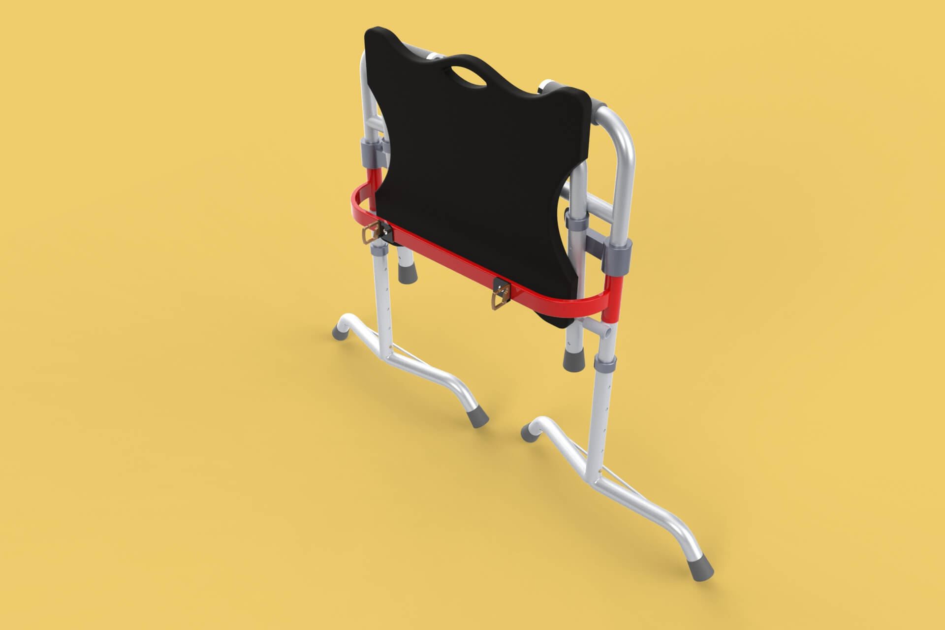 Folding Walking Frame Seat Foldable Walker Chair Stand Aids - 3D Model ...