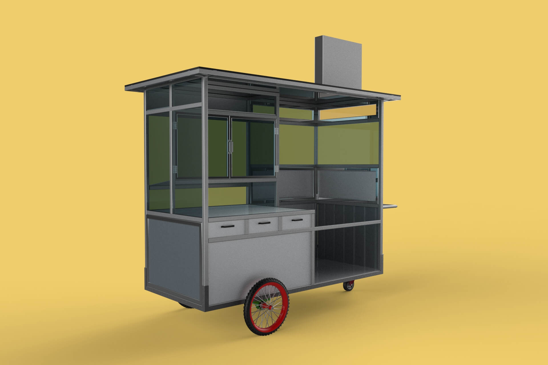 Food Cart - 3D Model by surf3d