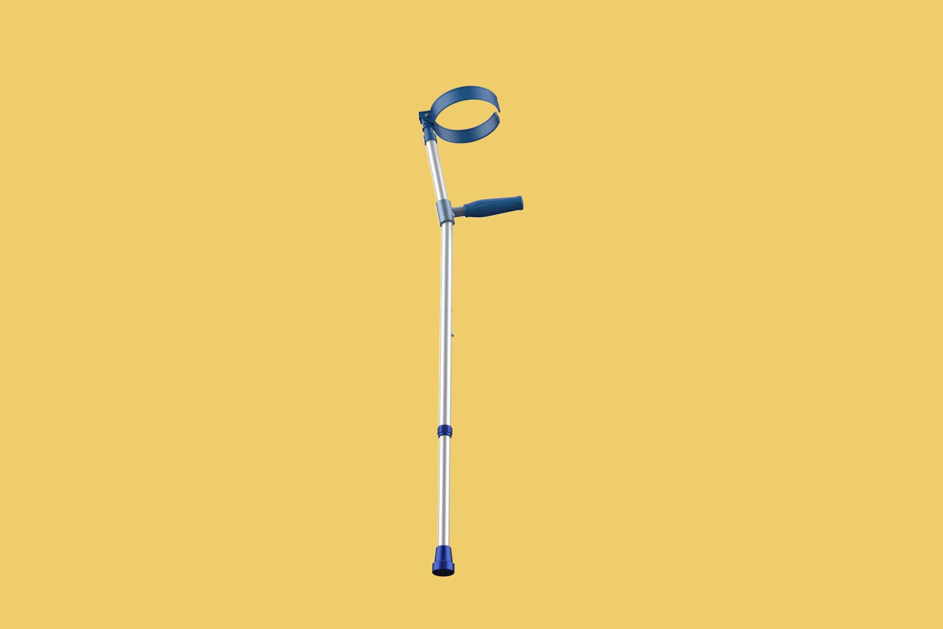 Forearm Crutch Elbow Arm Lofstrand Crutches Walking Stick - 3D Model by ...