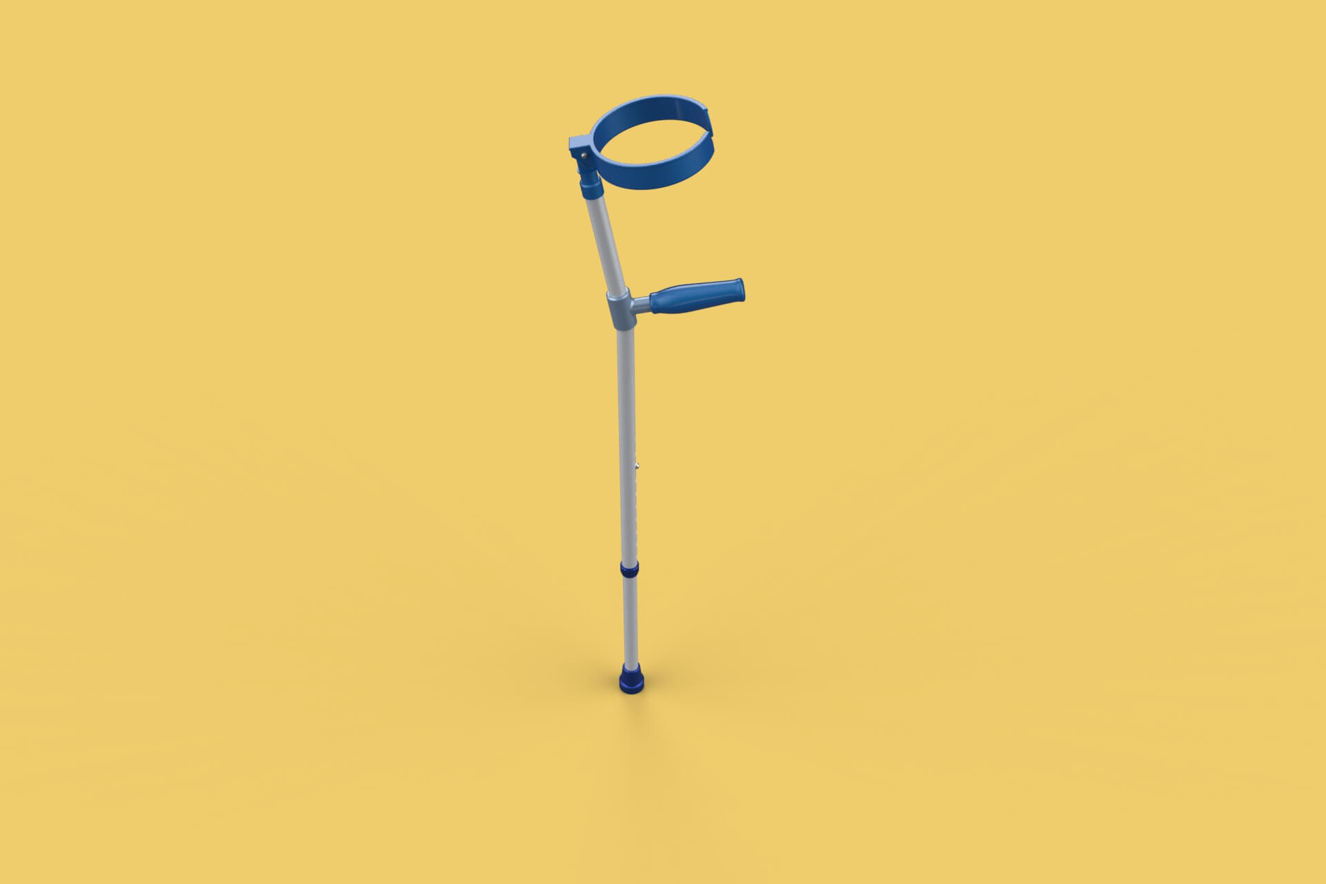 Forearm Crutch Elbow Arm Lofstrand Crutches Walking Stick - 3D Model by ...