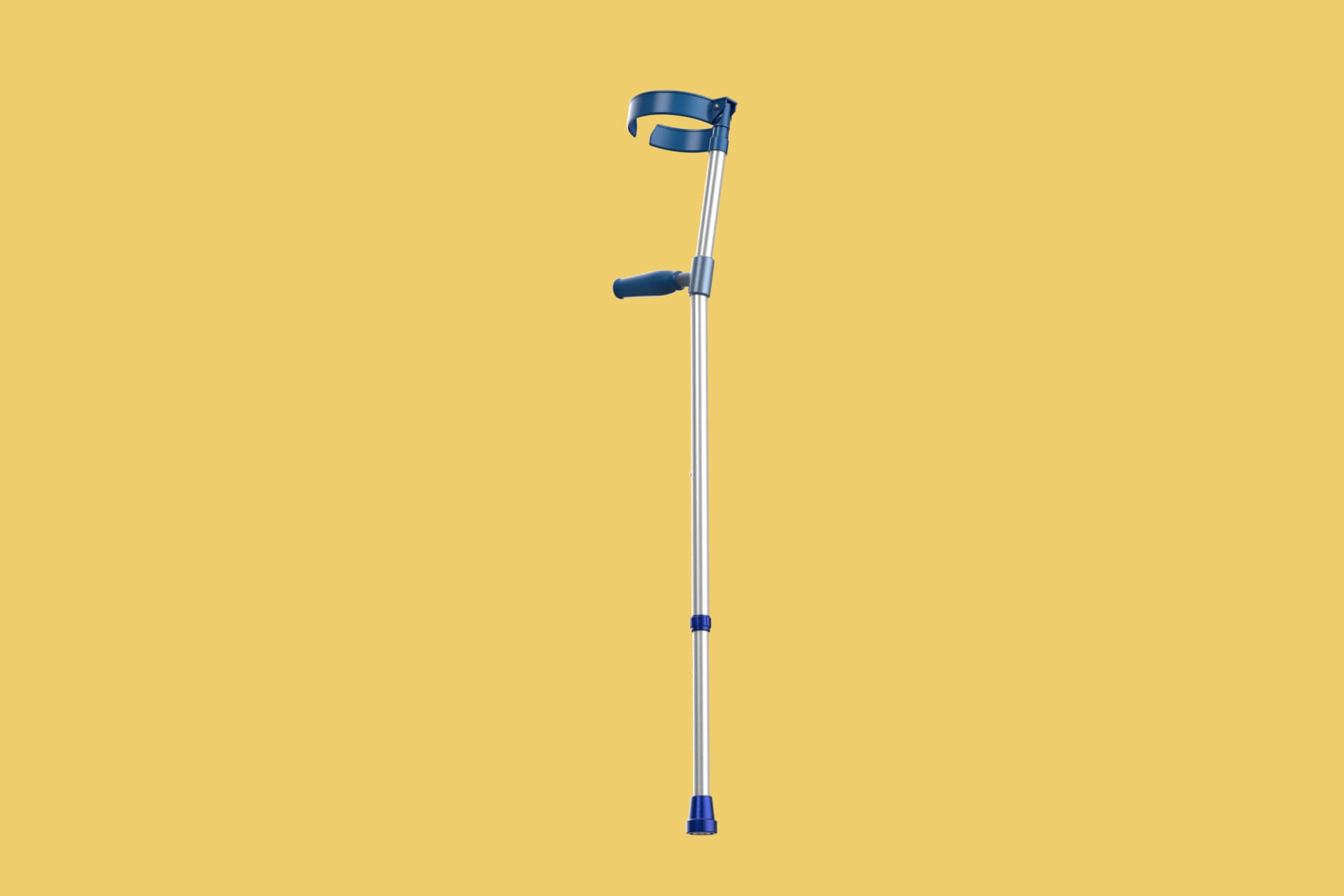 Forearm Crutch Elbow Arm Lofstrand Crutches Walking Stick - 3D Model by ...