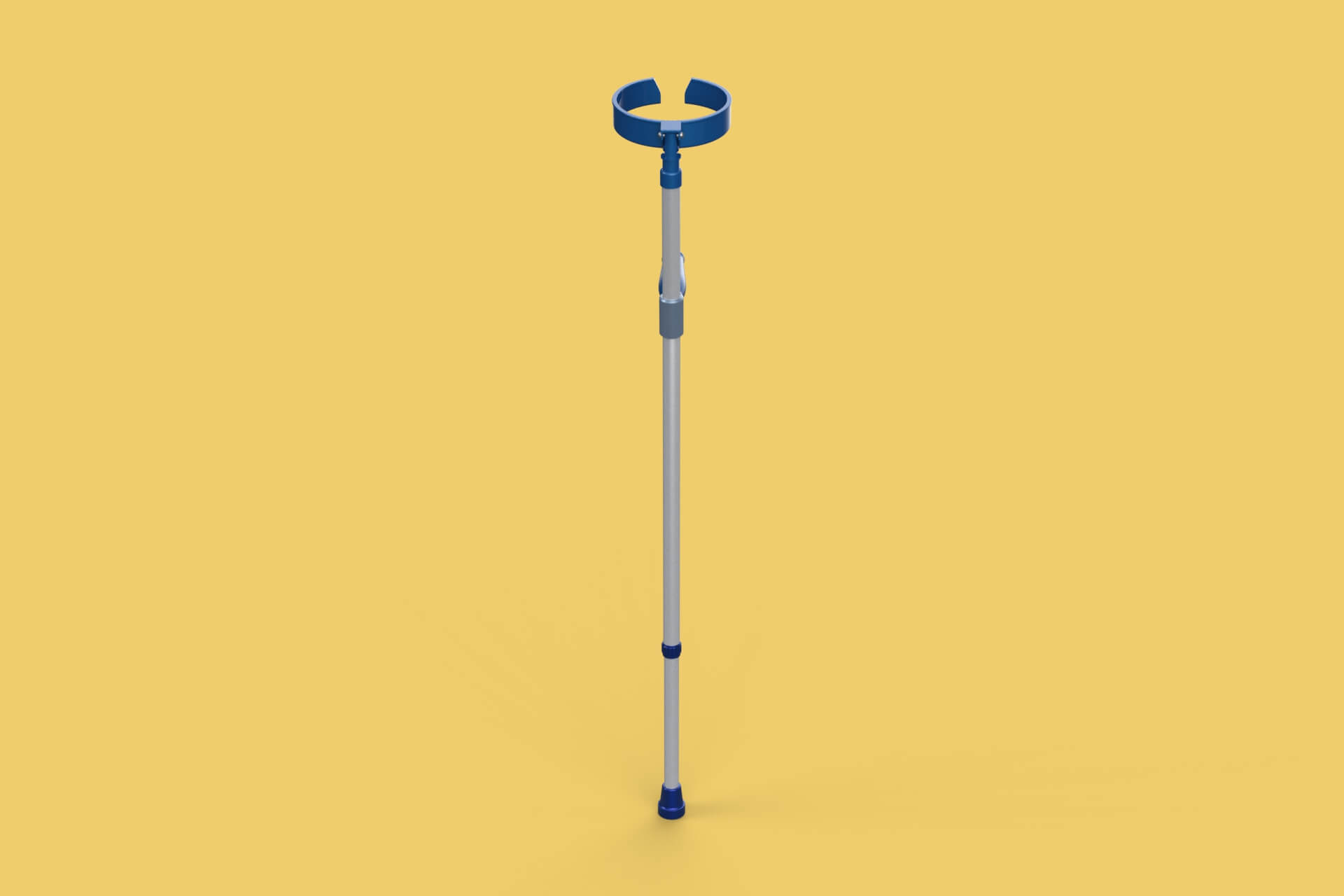 Forearm Crutch Elbow Arm Lofstrand Crutches Walking Stick - 3D Model by ...
