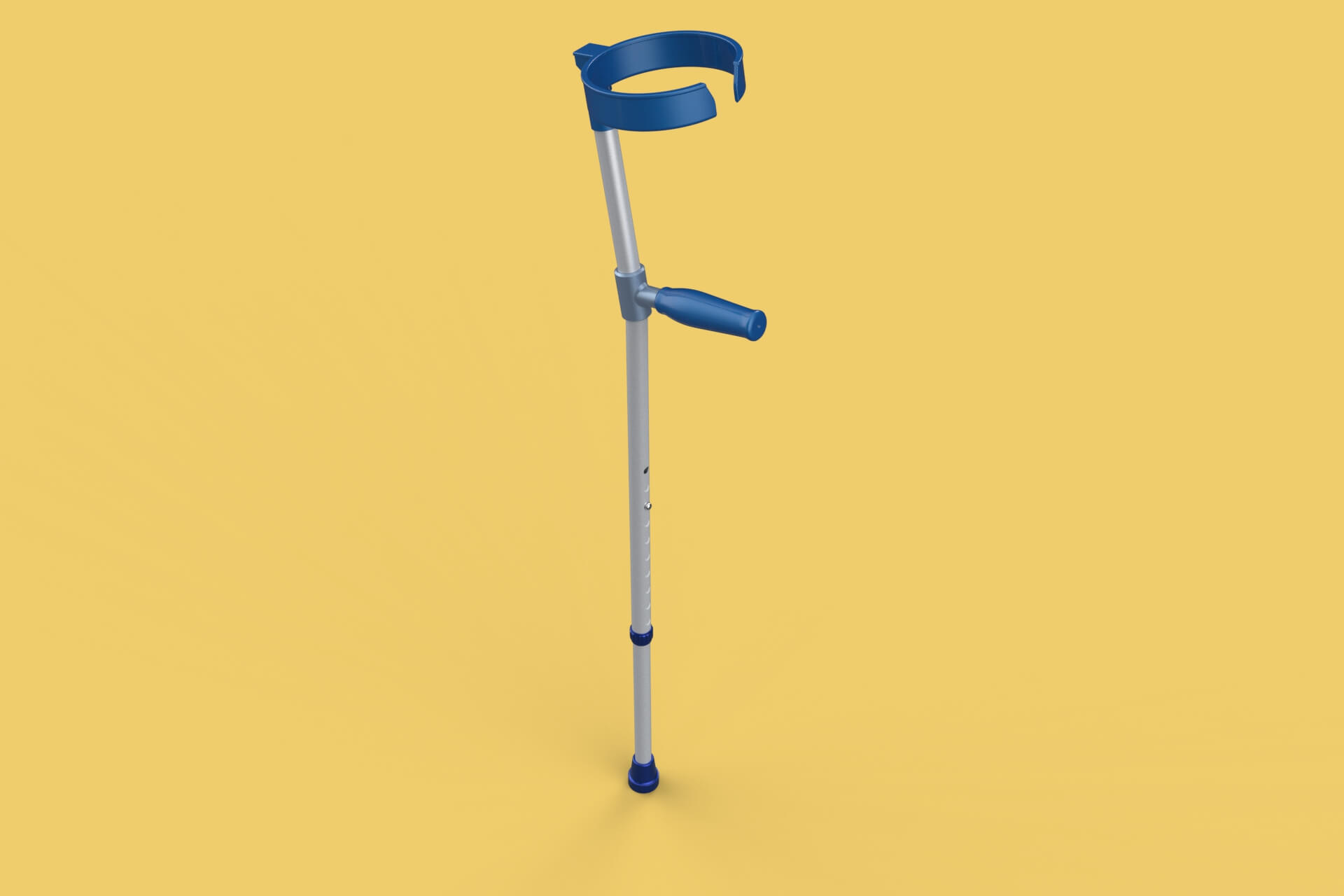 Forearm Crutch Elbow Arm Lofstrand Crutches Walking Stick - 3D Model by ...