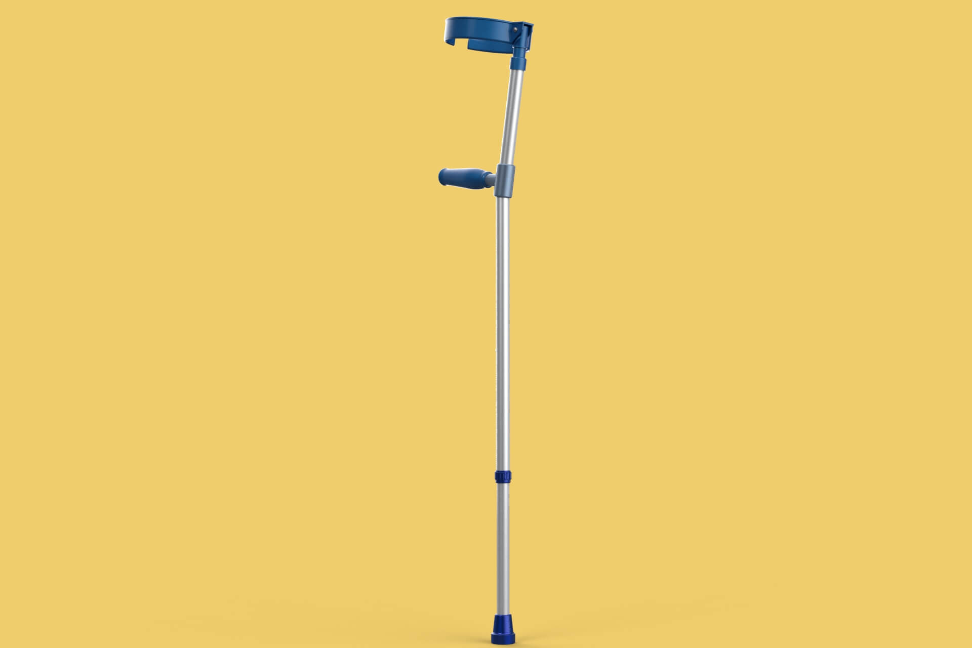 Forearm Crutch Elbow Arm Lofstrand Crutches Walking Stick - 3D Model by ...