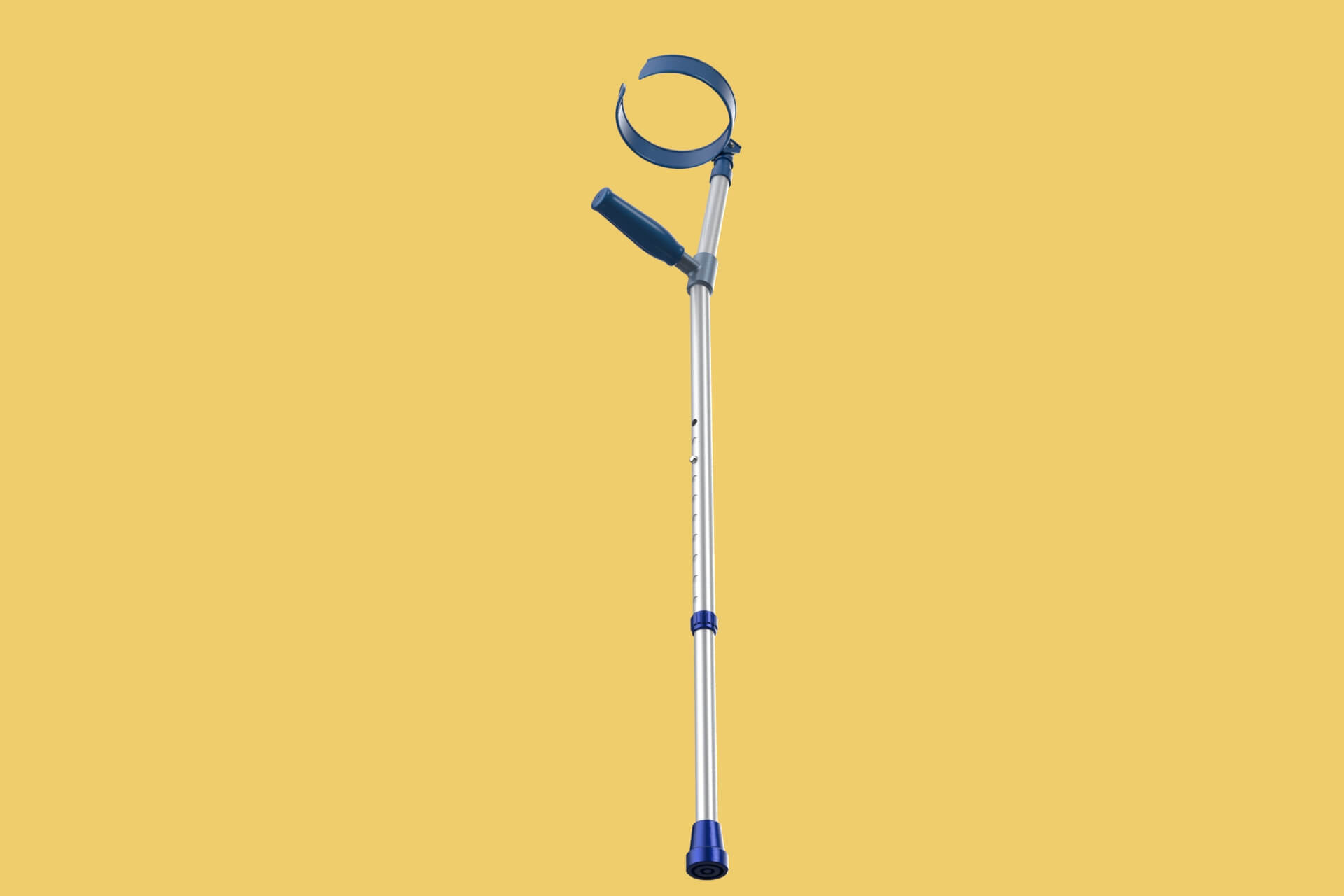 Forearm Crutch Elbow Arm Lofstrand Crutches Walking Stick - 3D Model by ...
