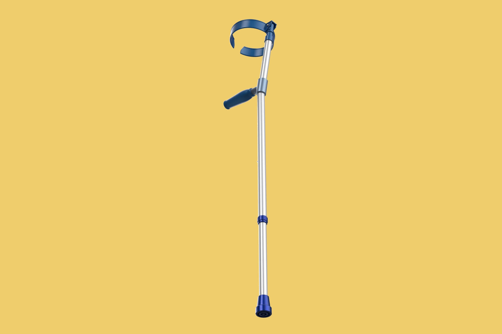 Forearm Crutch Elbow Arm Lofstrand Crutches Walking Stick - 3D Model by ...