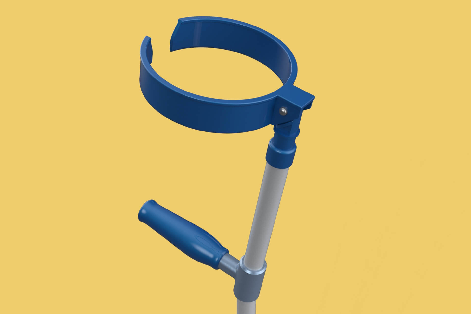 Forearm Crutch Elbow Arm Lofstrand Crutches Walking Stick - 3D Model by ...