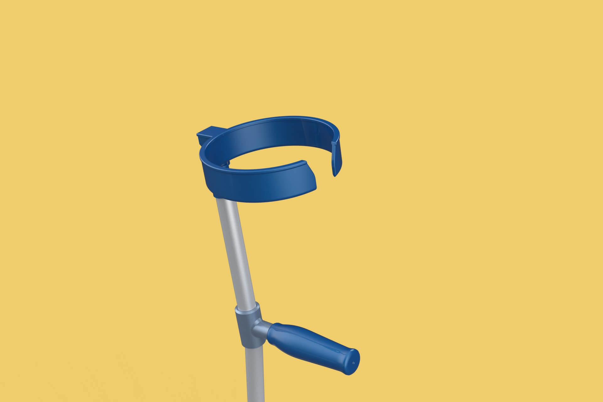 Forearm Crutch Elbow Arm Lofstrand Crutches Walking Stick - 3D Model by ...
