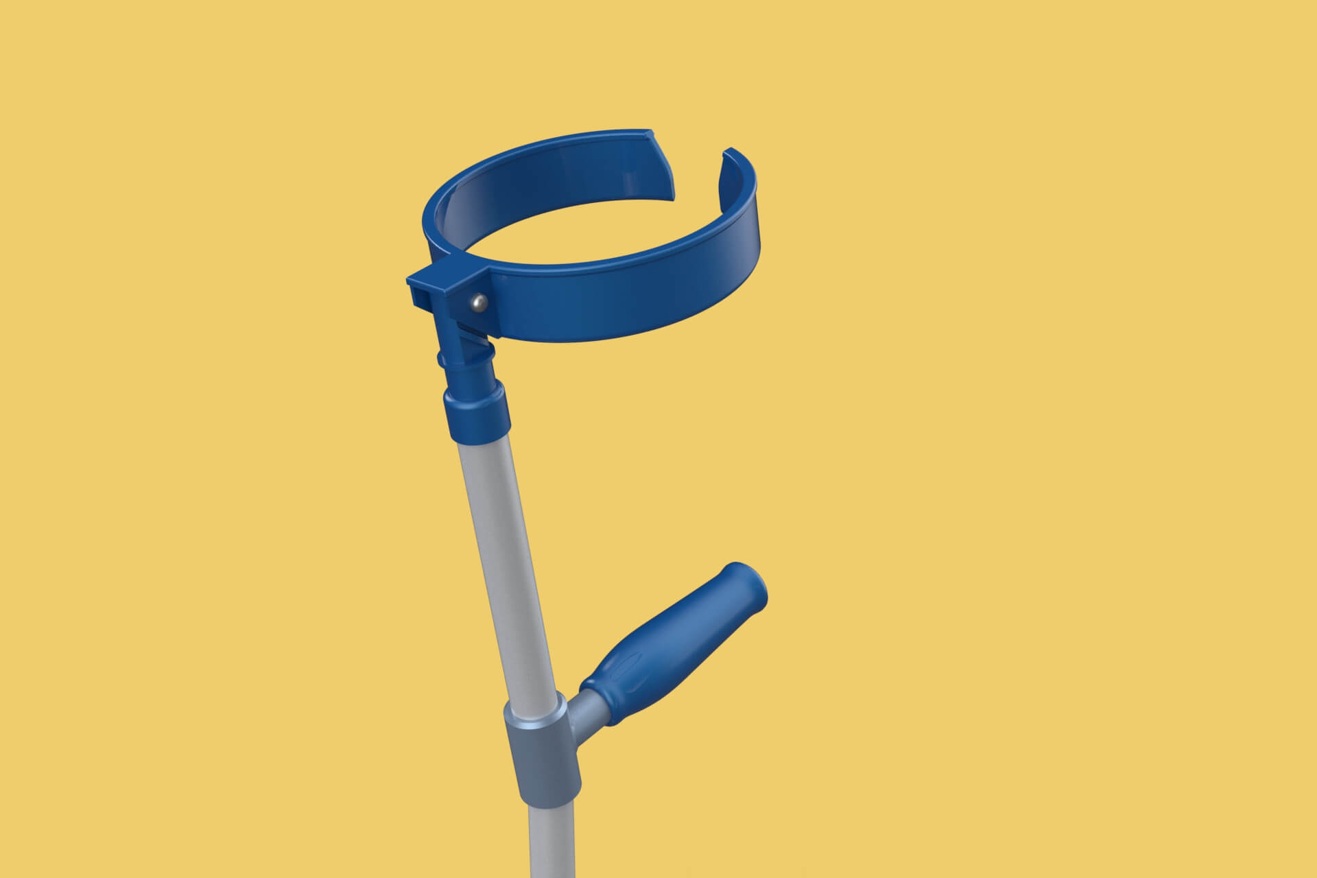 Forearm Crutch Elbow Arm Lofstrand Crutches Walking Stick - 3D Model by ...