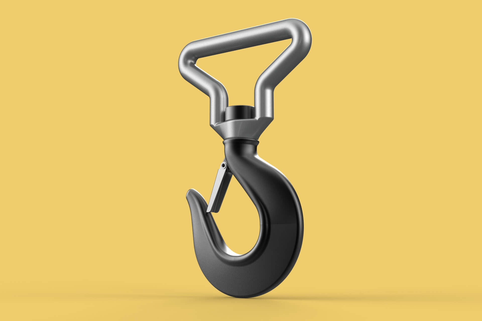Forged Single Lifting Crane Ton Hook Hoist Latch Alloy Steel - 3D Model ...