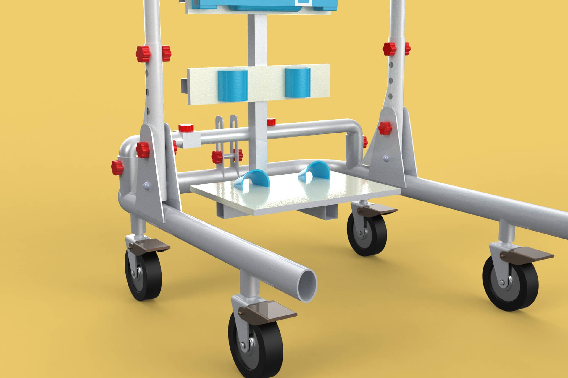 Gait Trainer Swing Rehab Walk Exercise Aids Stand Pediatric - 3D Model ...