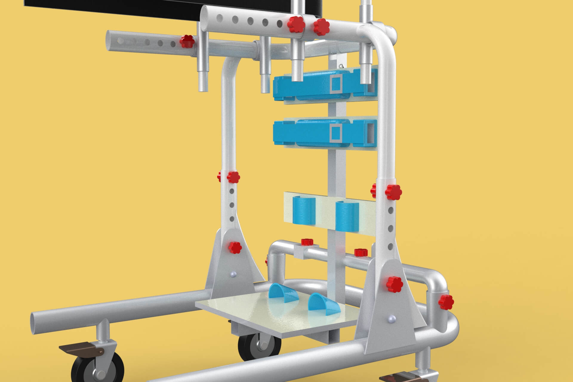 Gait Trainer Swing Rehab Walk Exercise Aids Stand Pediatric - 3D Model ...