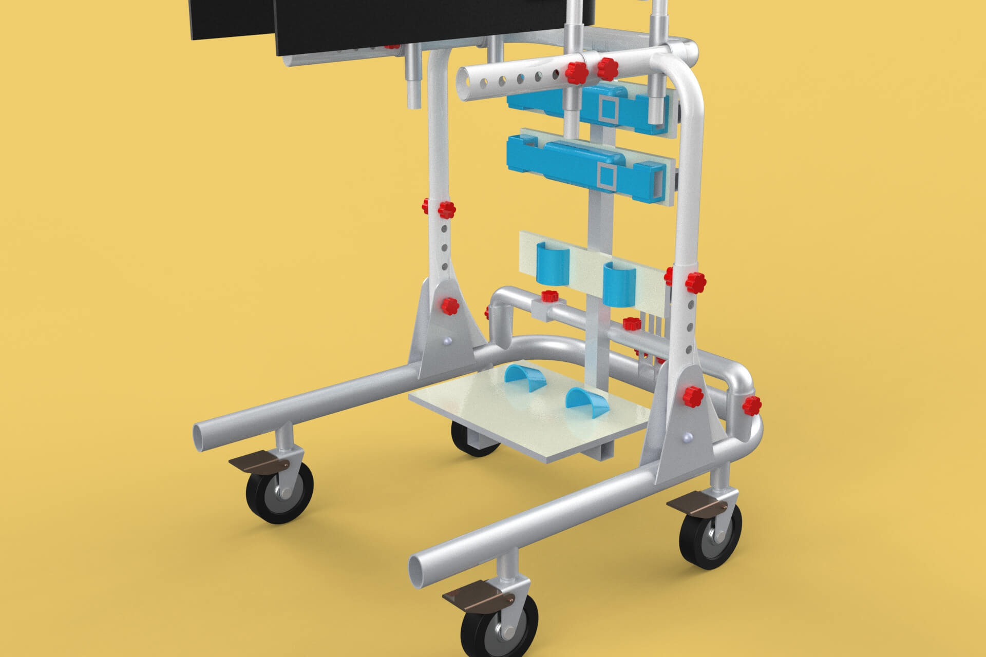 Gait Trainer Swing Rehab Walk Exercise Aids Stand Pediatric - 3D Model ...