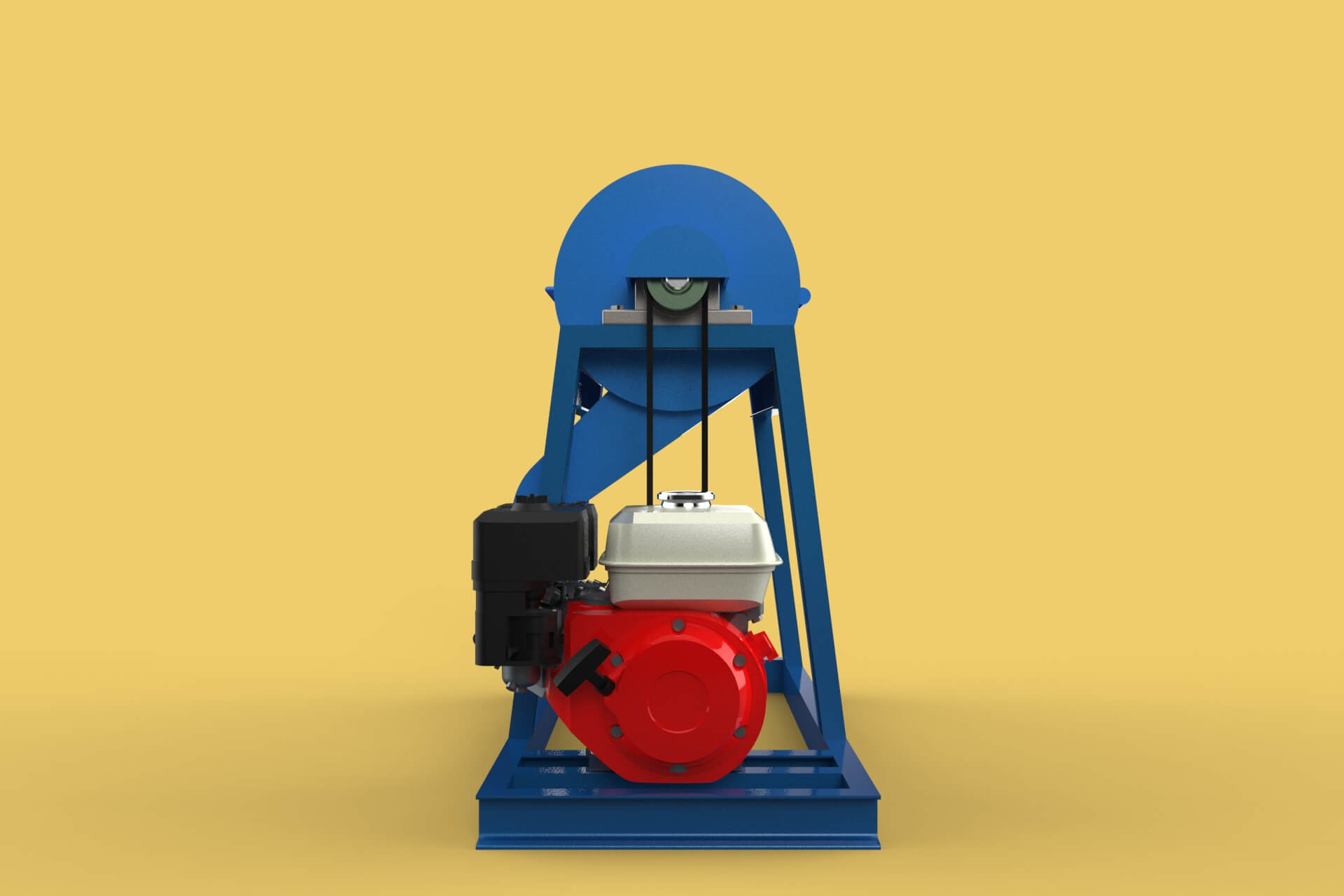 Garbage Shredder Crusher Machine Waste Rubbish Cut Composter - 3D Model ...