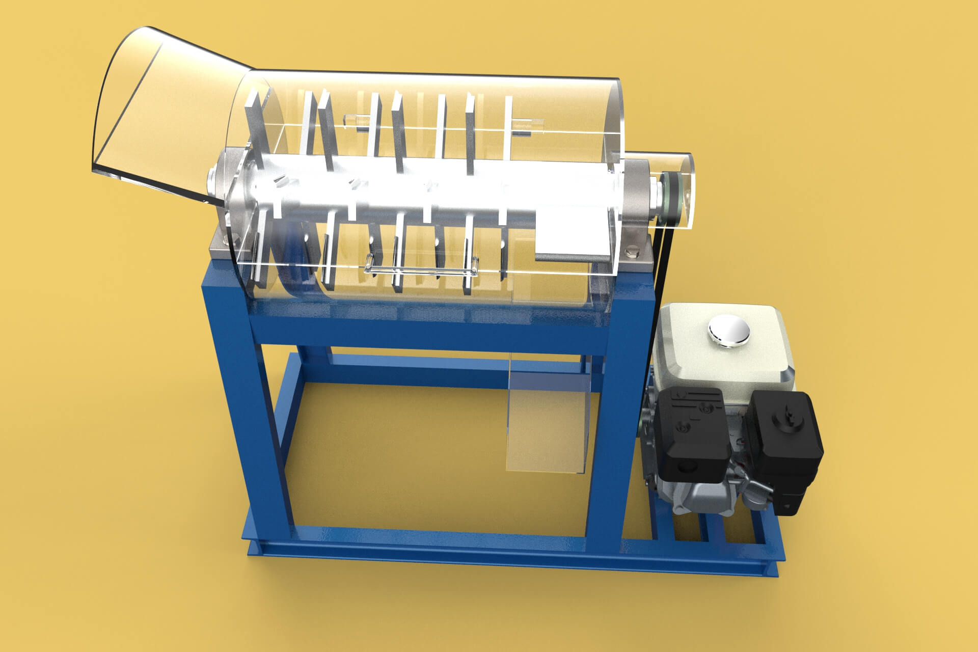 Garbage Shredder Crusher Machine Waste Rubbish Cut Composter - 3D Model ...