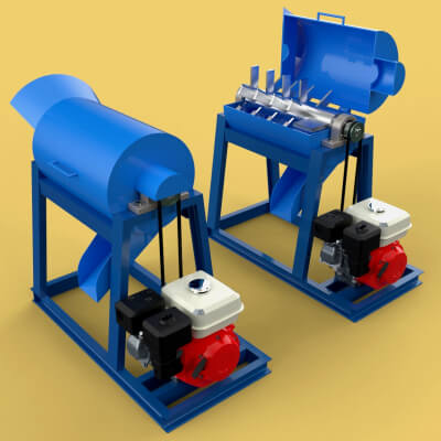 Garbage Shredder Crusher Machine Waste Rubbish Cut Composter - 3D Model ...